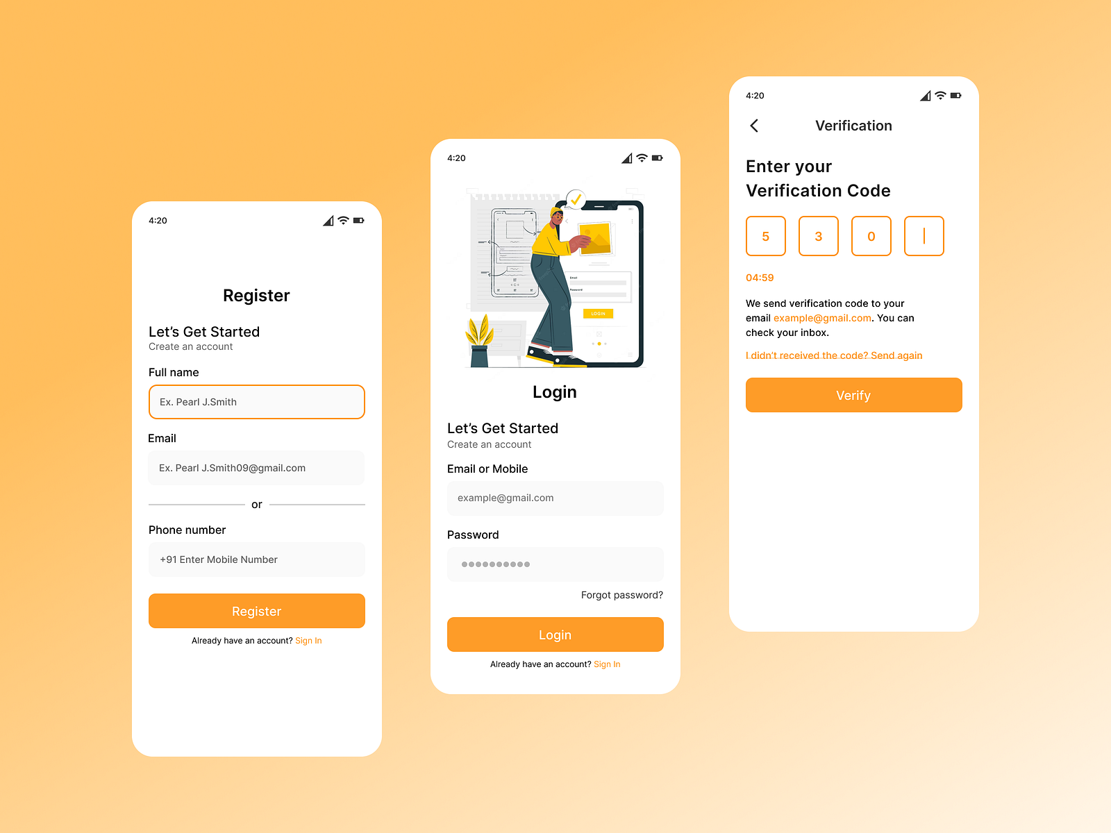 Login Screen by Ananya Singh on Dribbble