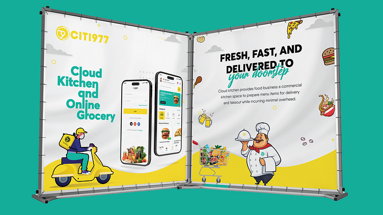 Booth Design - Cloud Kitchen by Rahul G. on Dribbble