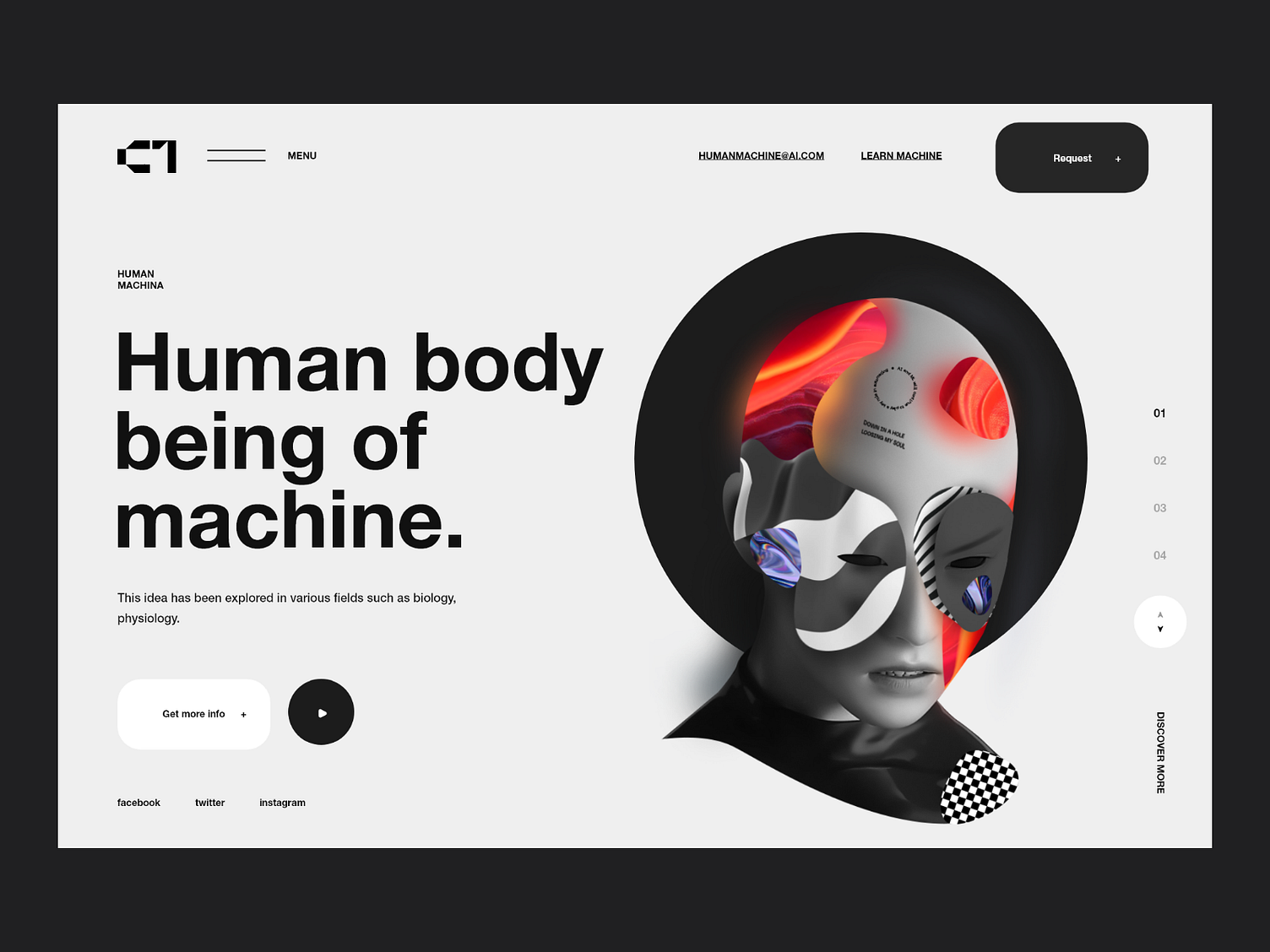 Human Machine Website by Mariusz Mitkow on Dribbble