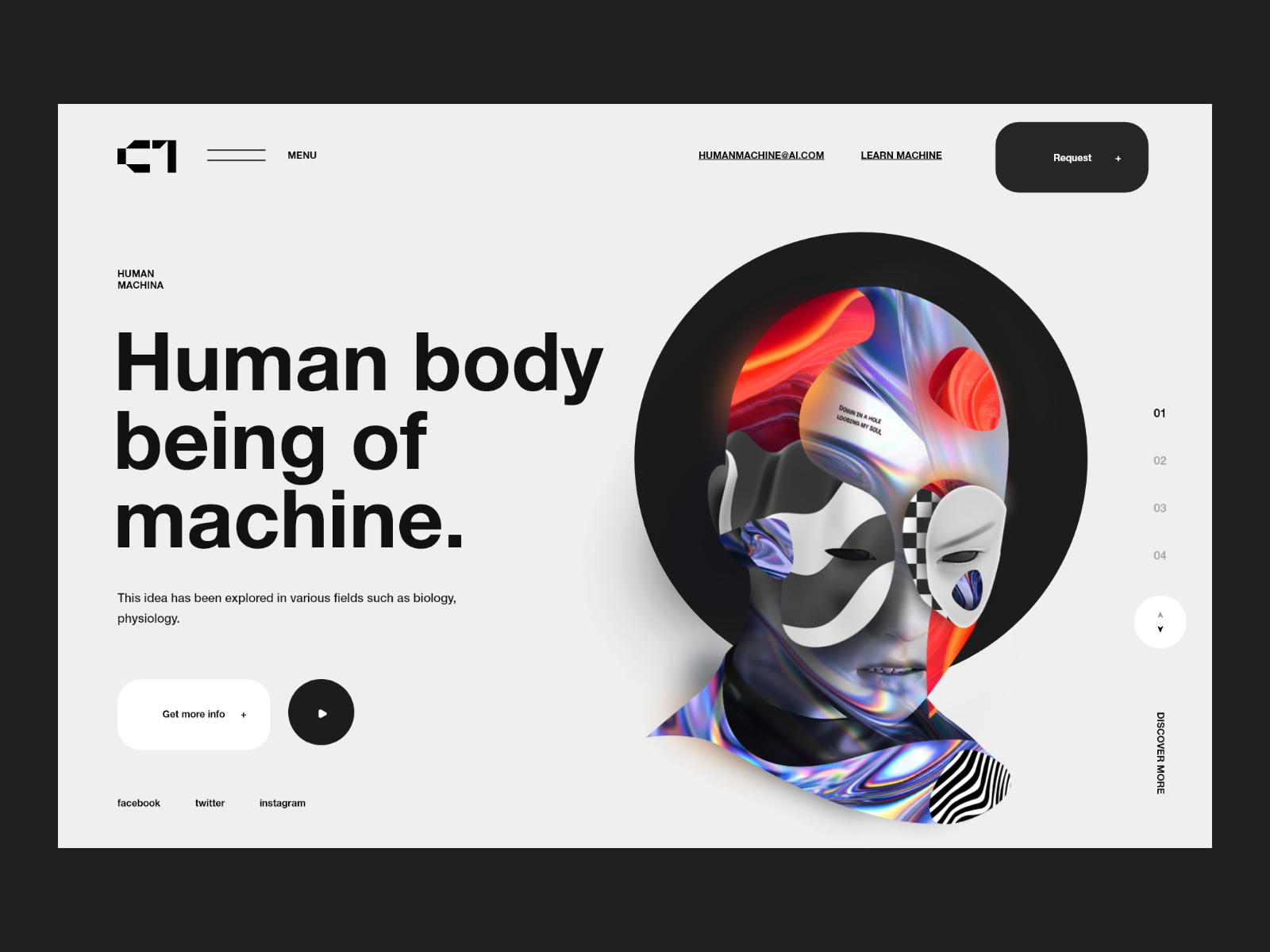 Human Machine Website by Mariusz Mitkow on Dribbble