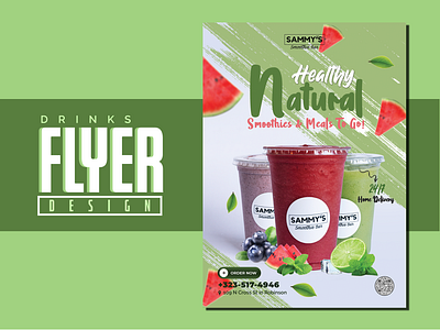 Juice Bar Poster Design by Israt Z. on Dribbble