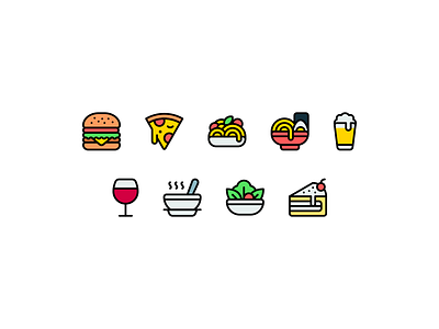 Food icons by Aldddo Cervantes on Dribbble