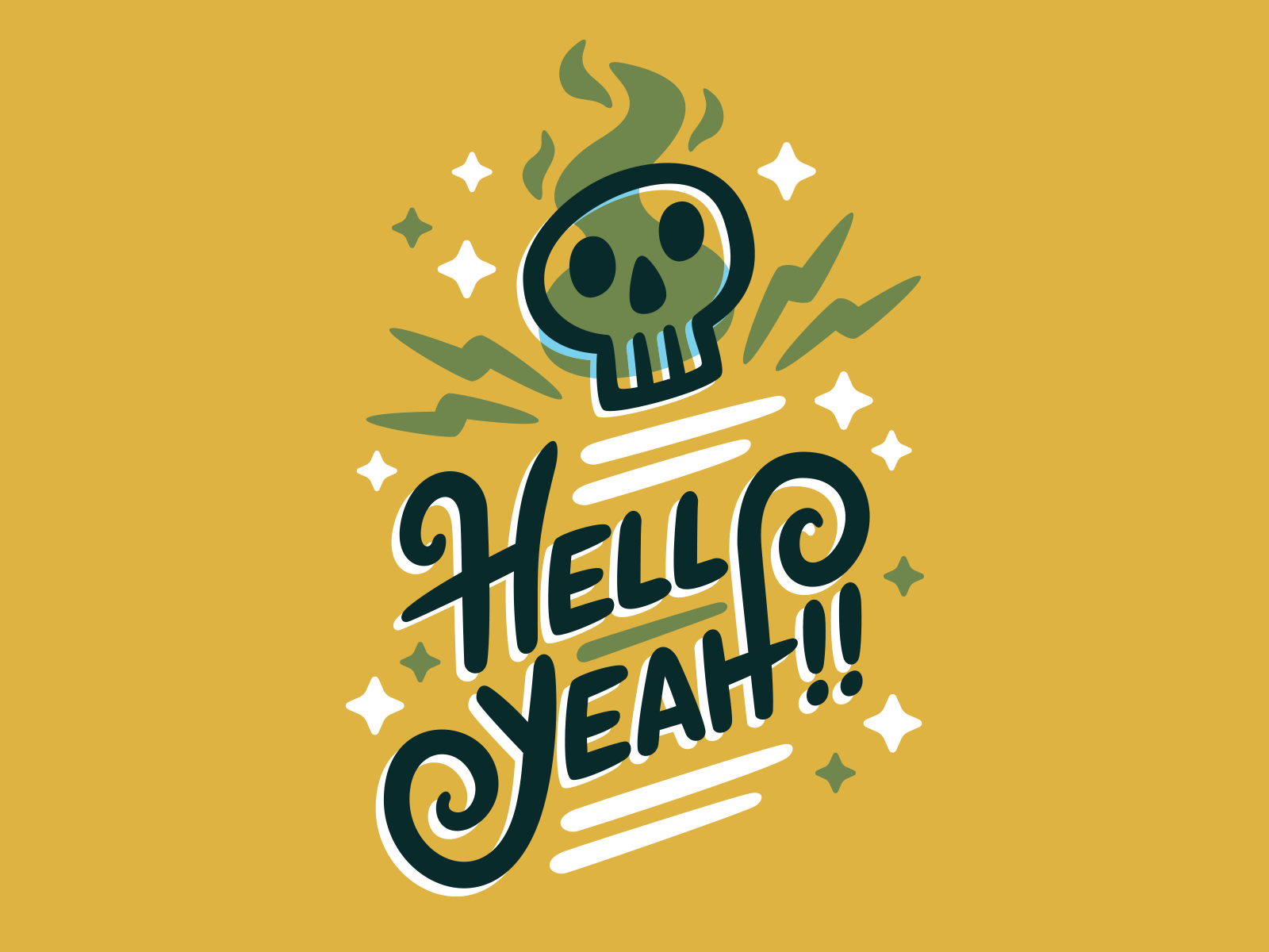 Hell Yeah!! by Hugo Santos on Dribbble