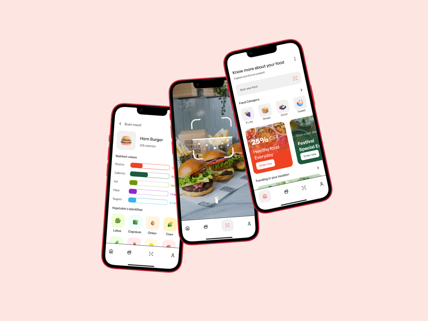 Mobile App UI Design: Real-Time Food Scanner and Nutrient by Rohit ...