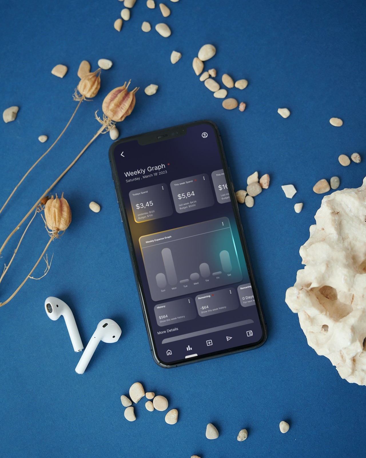 Money Tracker App UI Design by Honey Hexa on Dribbble