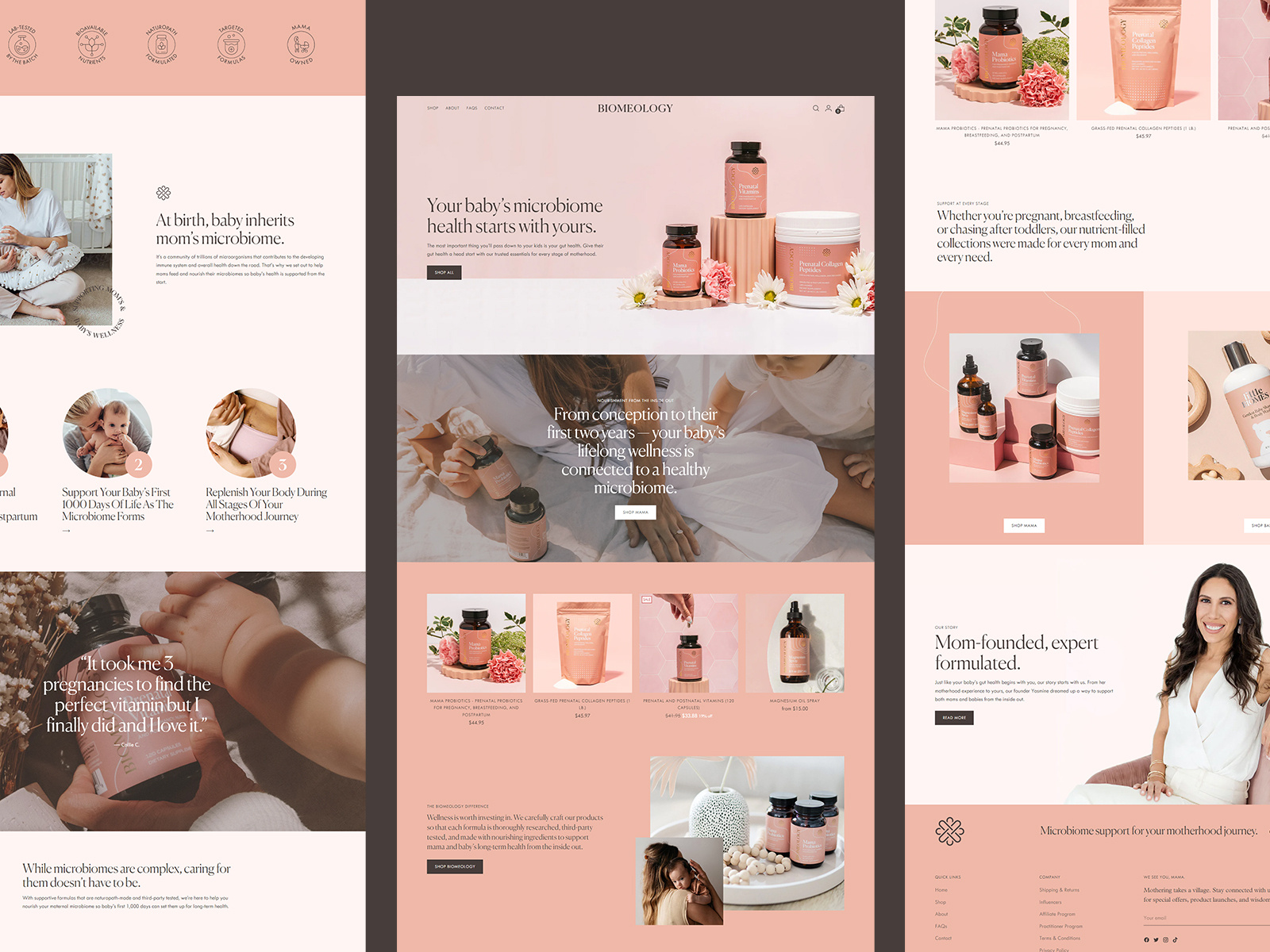 Biomeology Shopify Website by Necula Creative on Dribbble