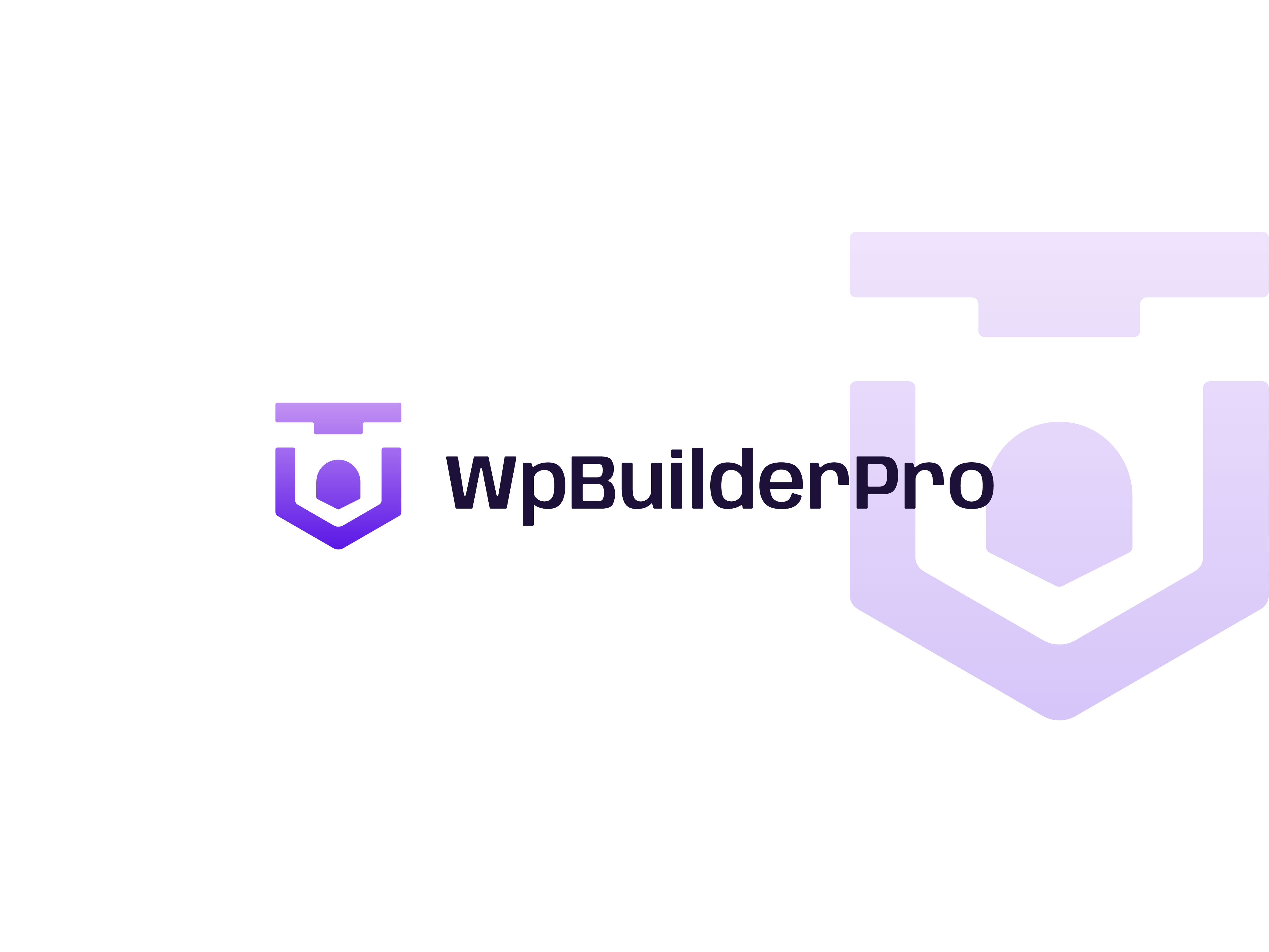WpBuilderPro Logo Design by Marufiam™ on Dribbble