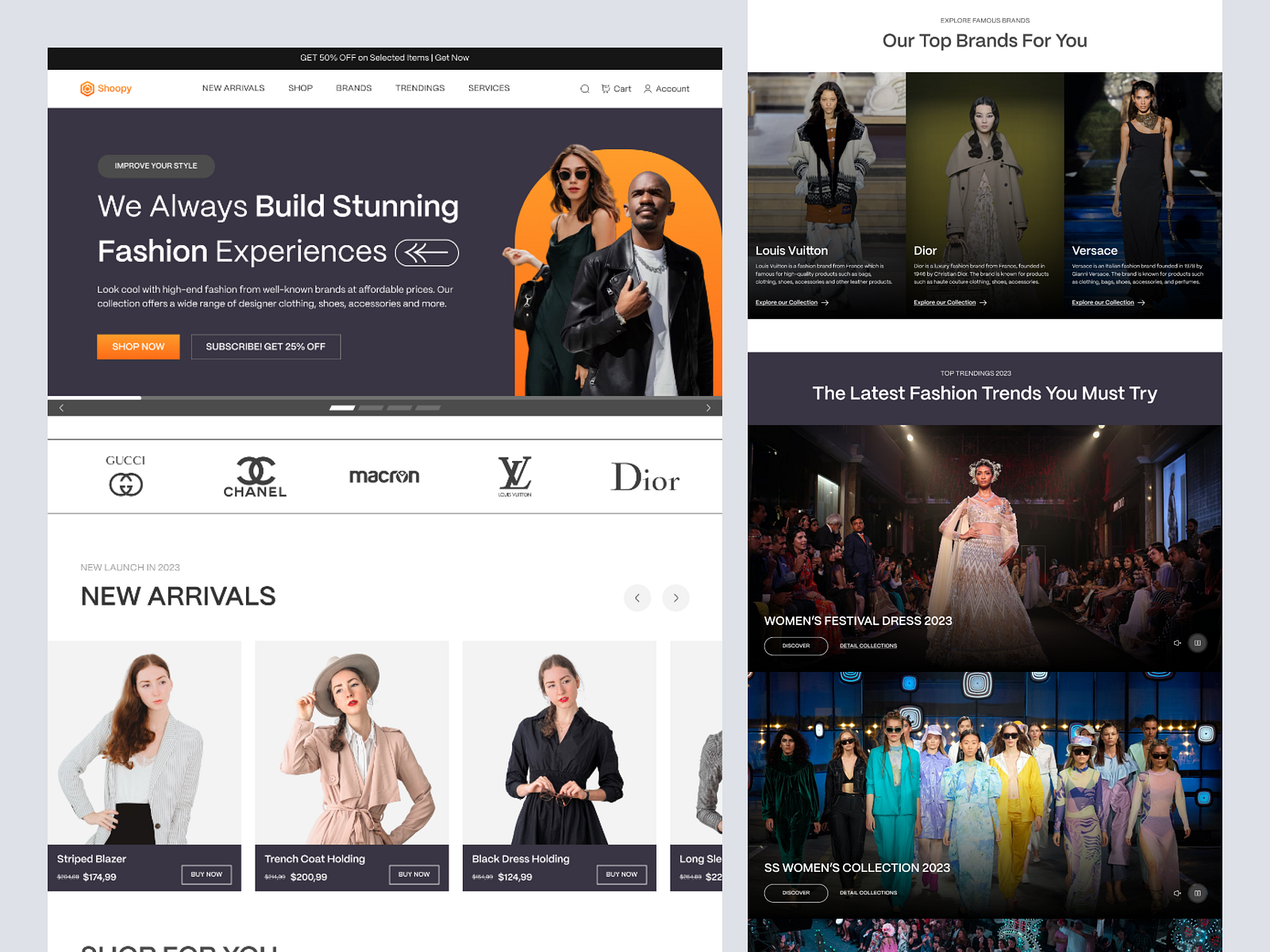 Fashion E-Commerce | Landing Page by Sofyan Ridwan on Dribbble