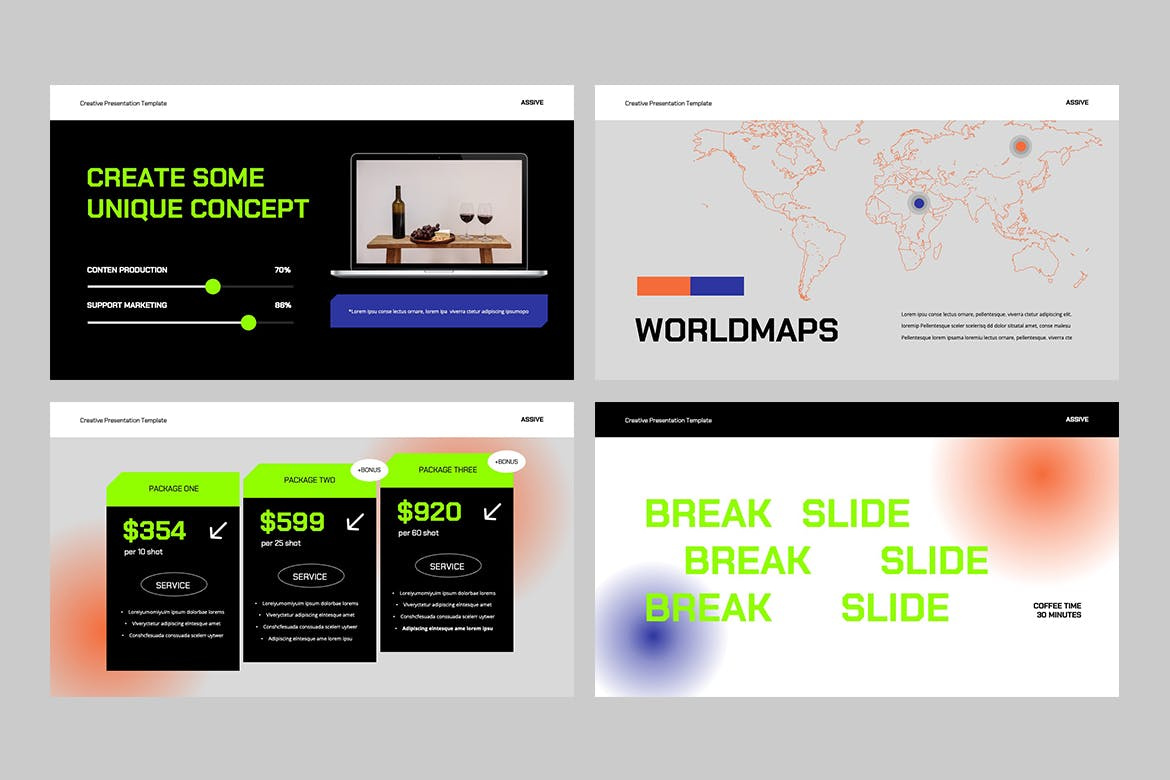 ASSIVE - Creative Powerpoint Template by Deck Genius on Dribbble