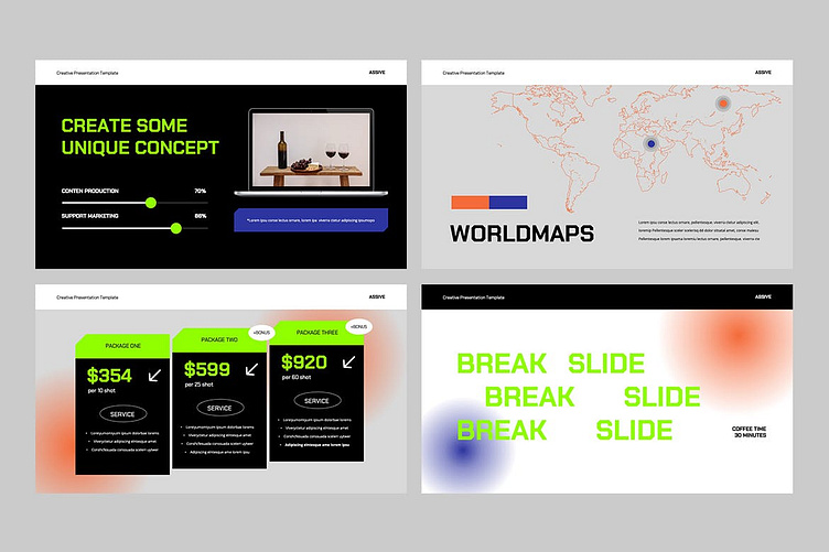 ASSIVE - Creative Powerpoint Template by Presentation Templates on Dribbble