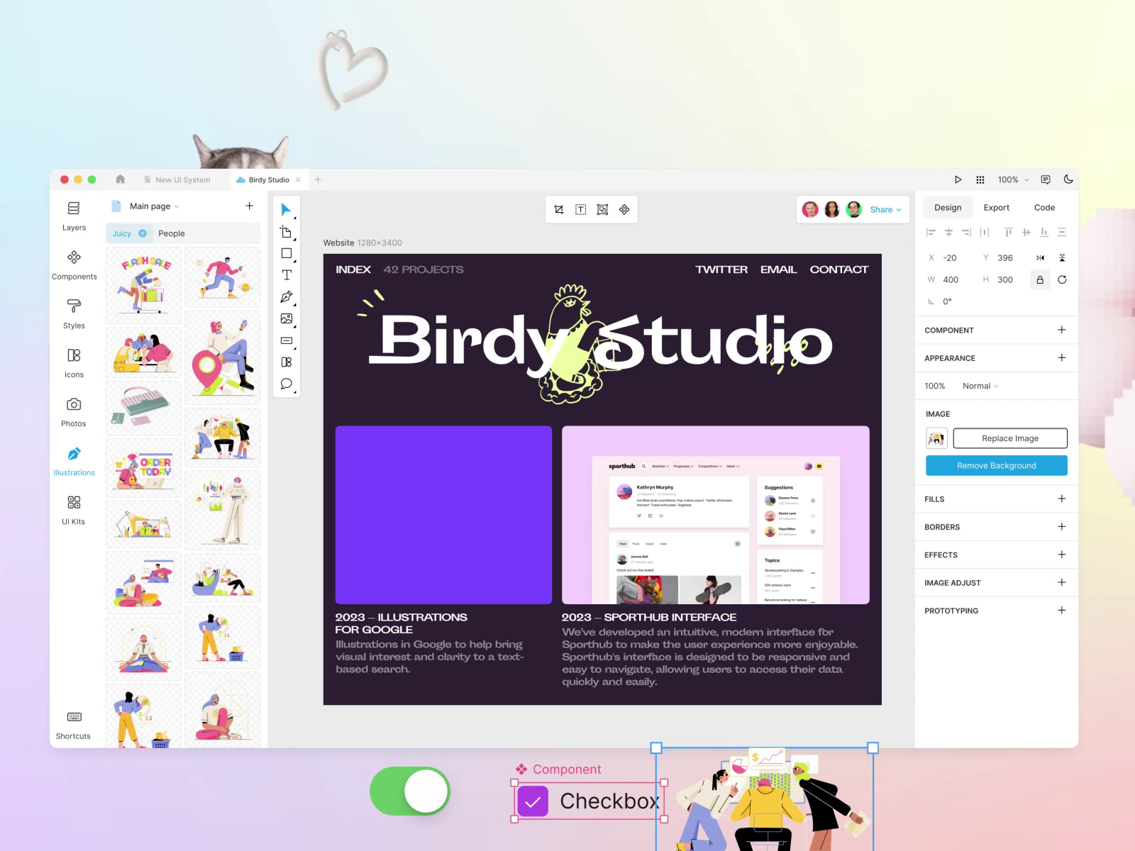 Design tool release animation: Lunacy 9.0 by Icons8 on Dribbble
