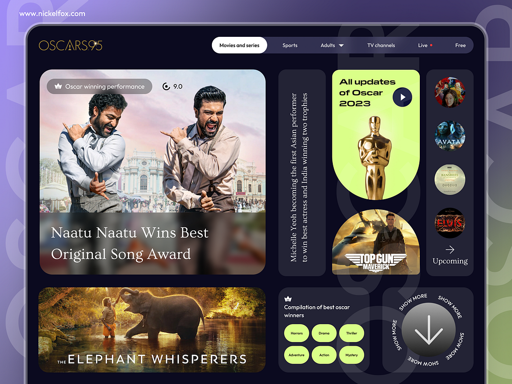 Movie Trailer Website by Neelesh Chaudhary for Nickelfox - UI/UX Design ... Movie Trailer Website by Neelesh Chaudhary for Nickelfox - UI/UX Design ...
