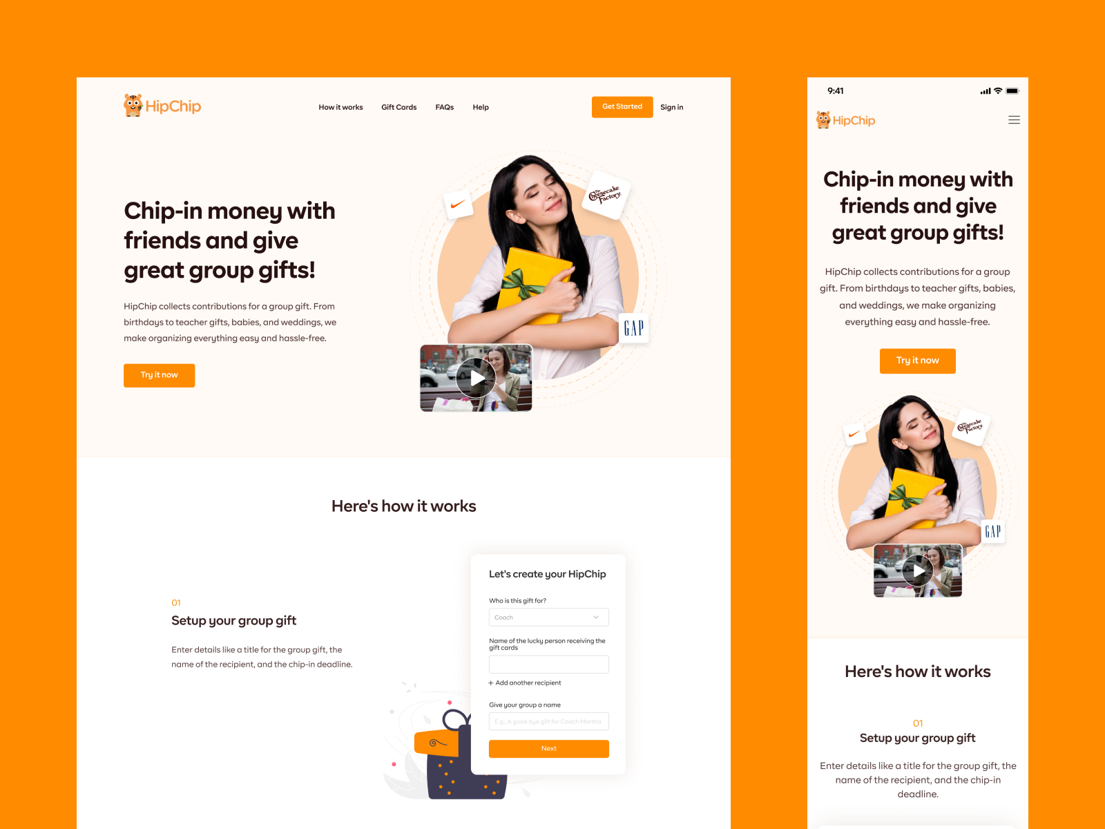 Group Gifting Application by Kenny Tai on Dribbble