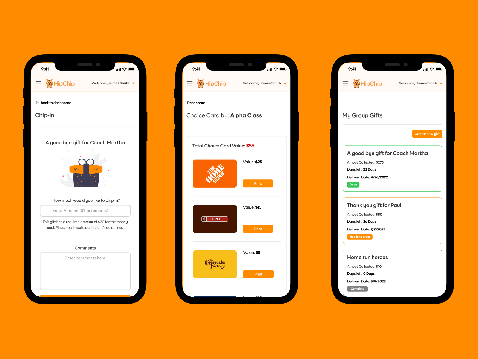 Group Gifting Application by Kenny Tai on Dribbble