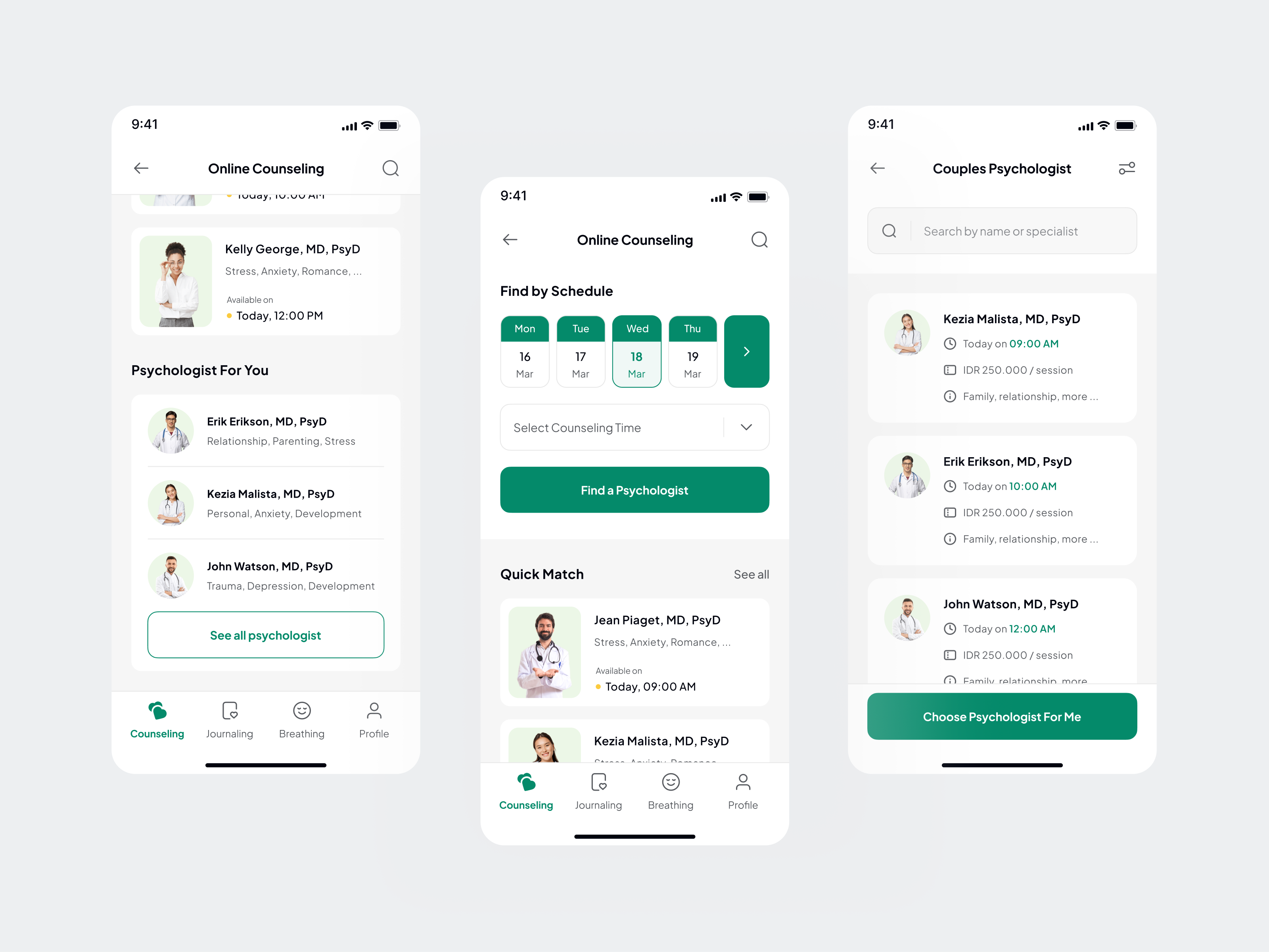Kalby - Counseling App by Rifqy Dipa for Dipa Inhouse on Dribbble
