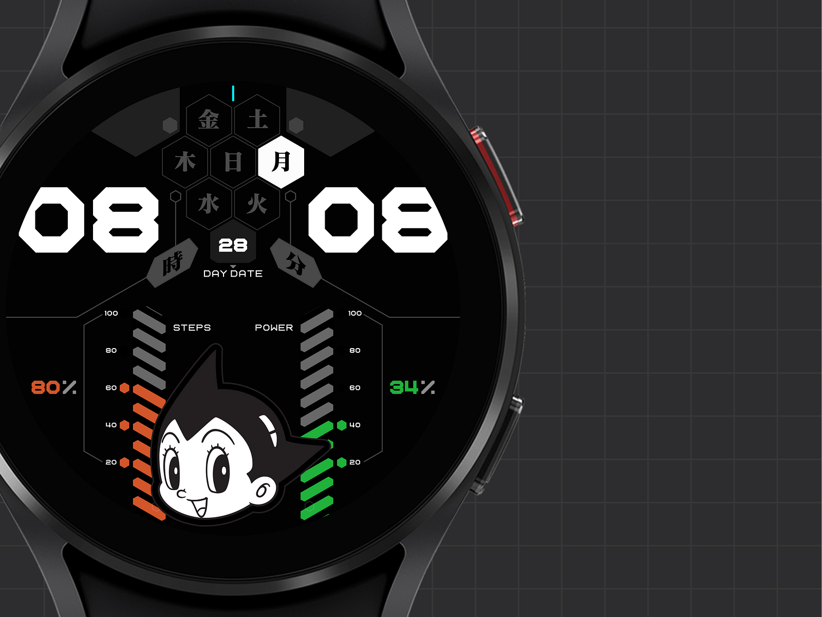 watchface design 07 - ATOMgraph_one by Juneyoung Bae on Dribbble