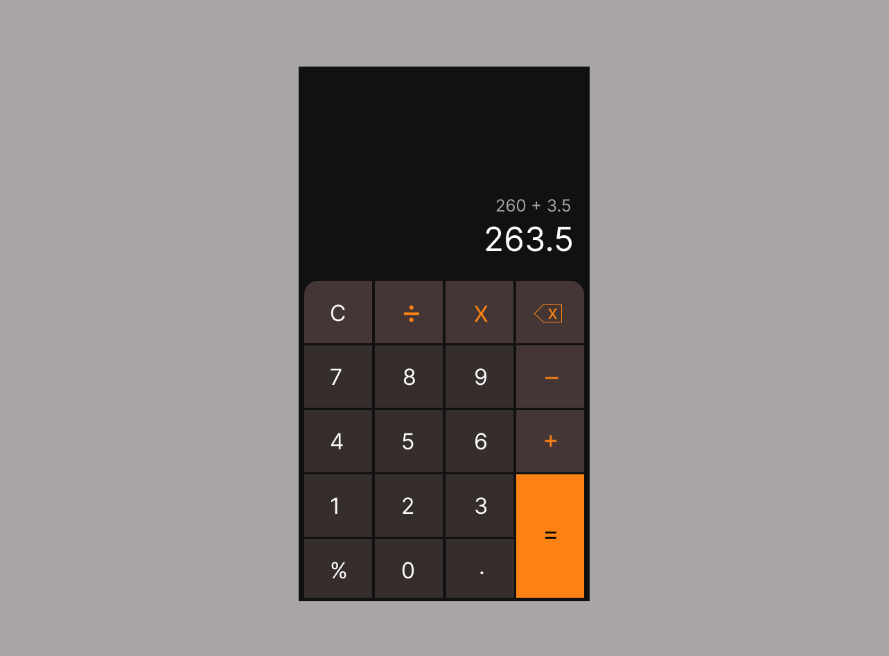 Calculator by Muzzammil Ahmed on Dribbble