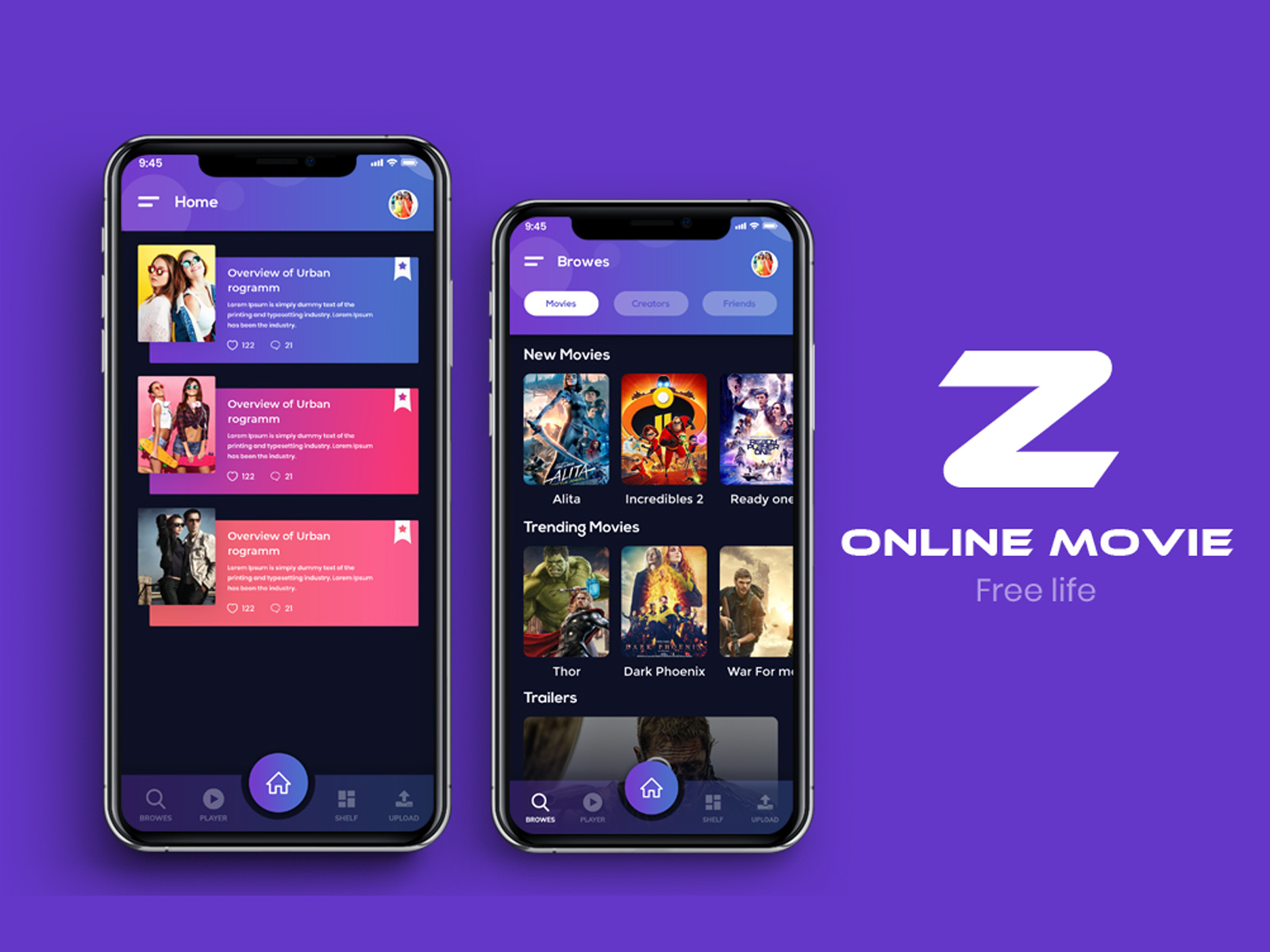 Movie Stream- App by Alish Jasani on Dribbble
