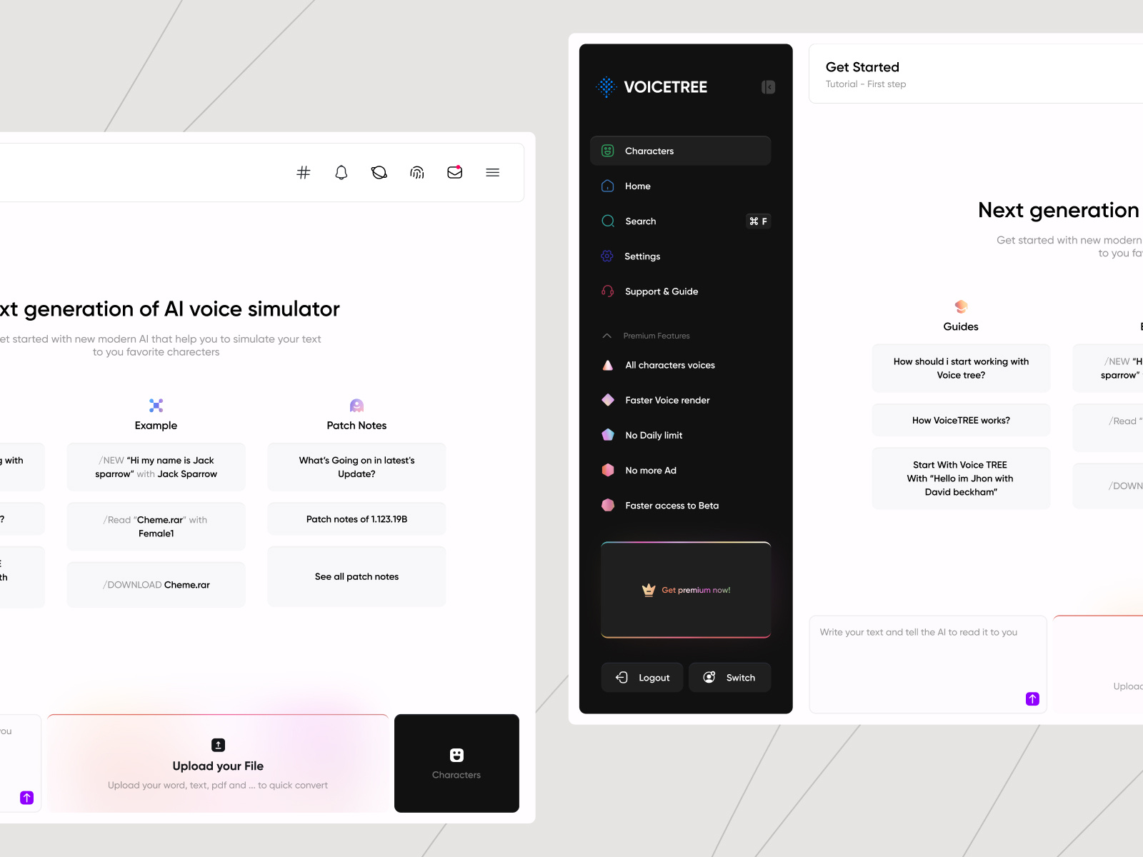 Voice simulate AI - Minimal and Flat by Jahan for Ace Design on Dribbble