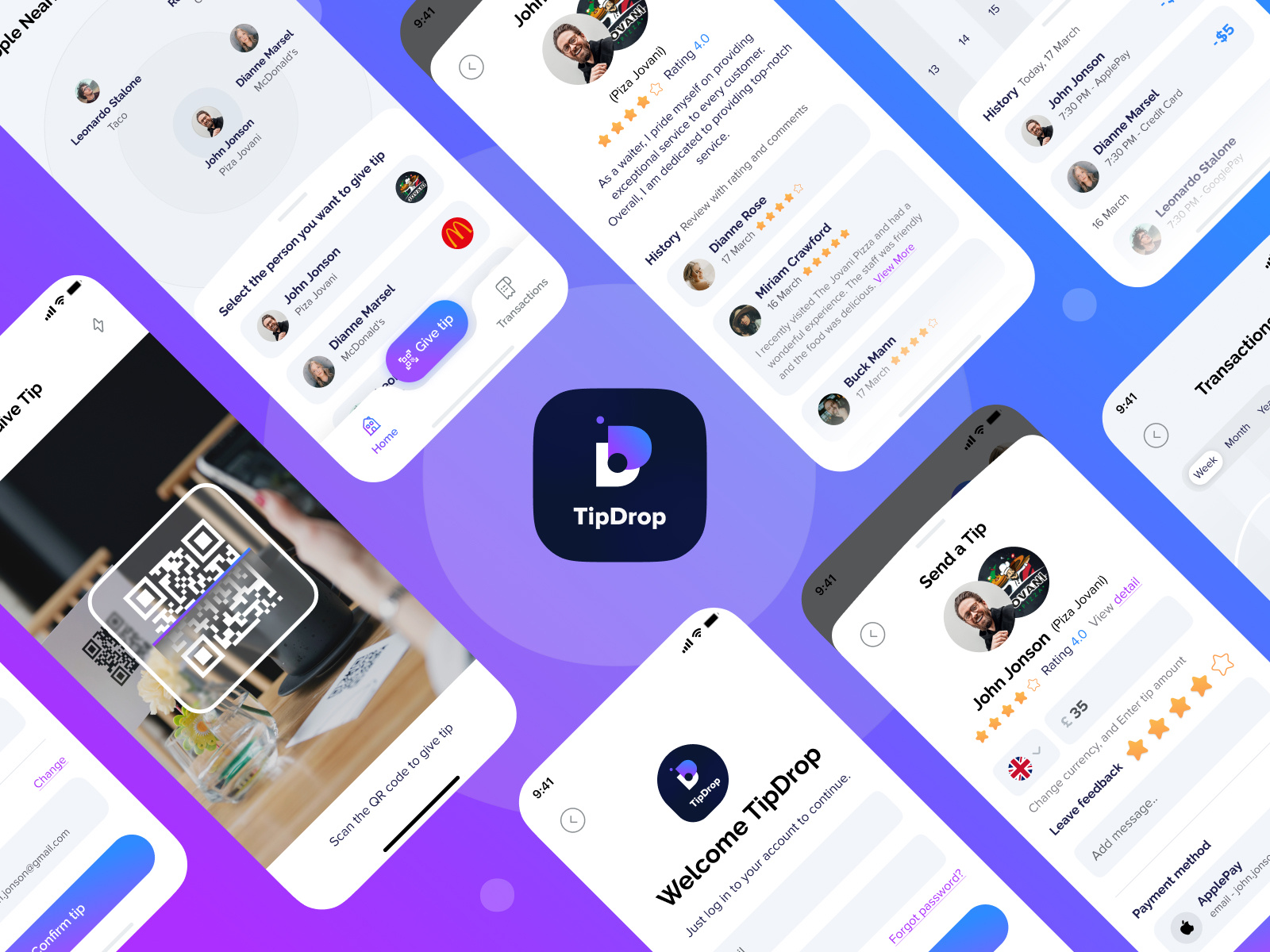 Sending tips app by Andrii Shaida on Dribbble