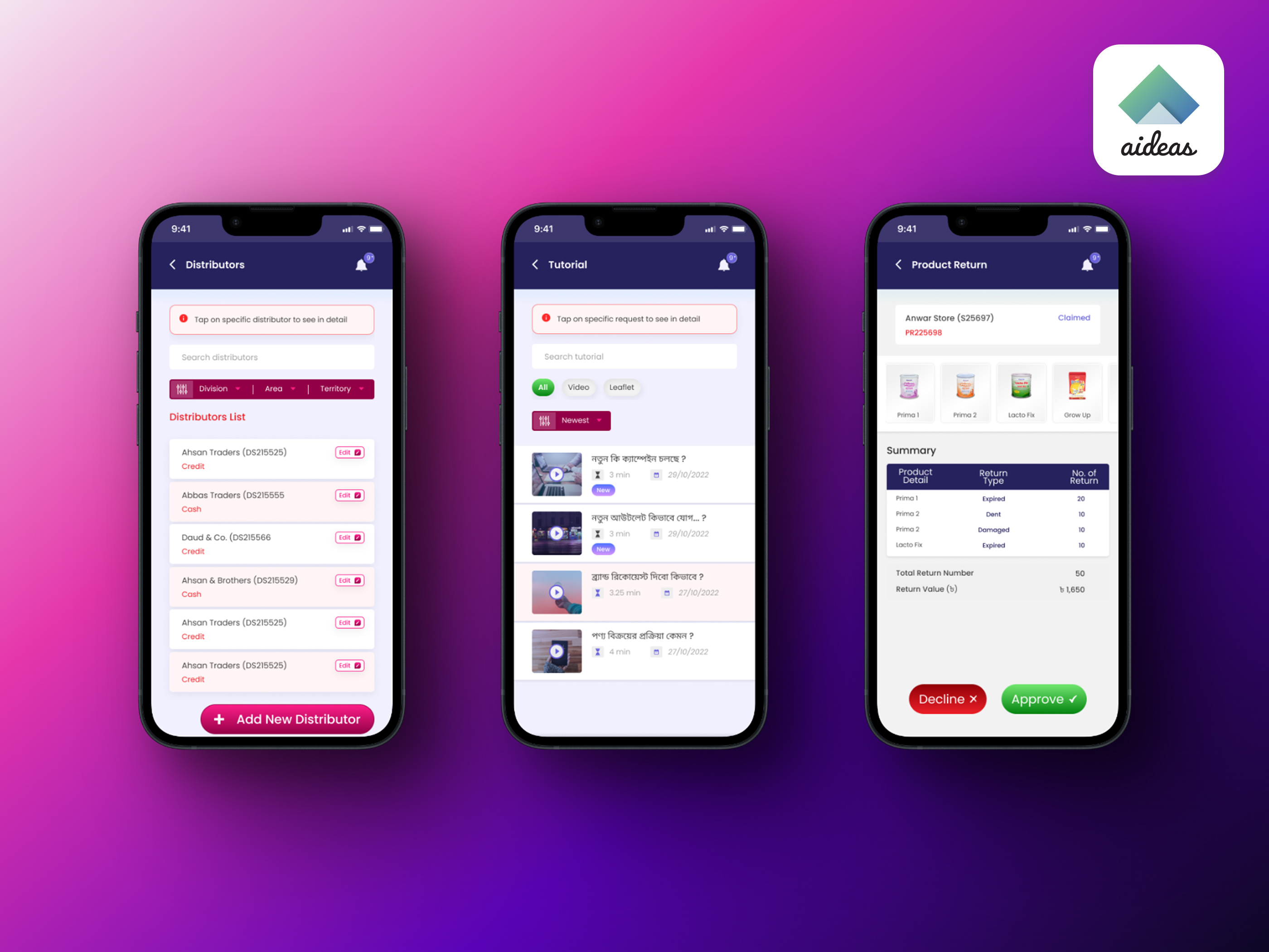 FieldForce Management System APP | UI/UX Design by Aideas® - UX/UI ...