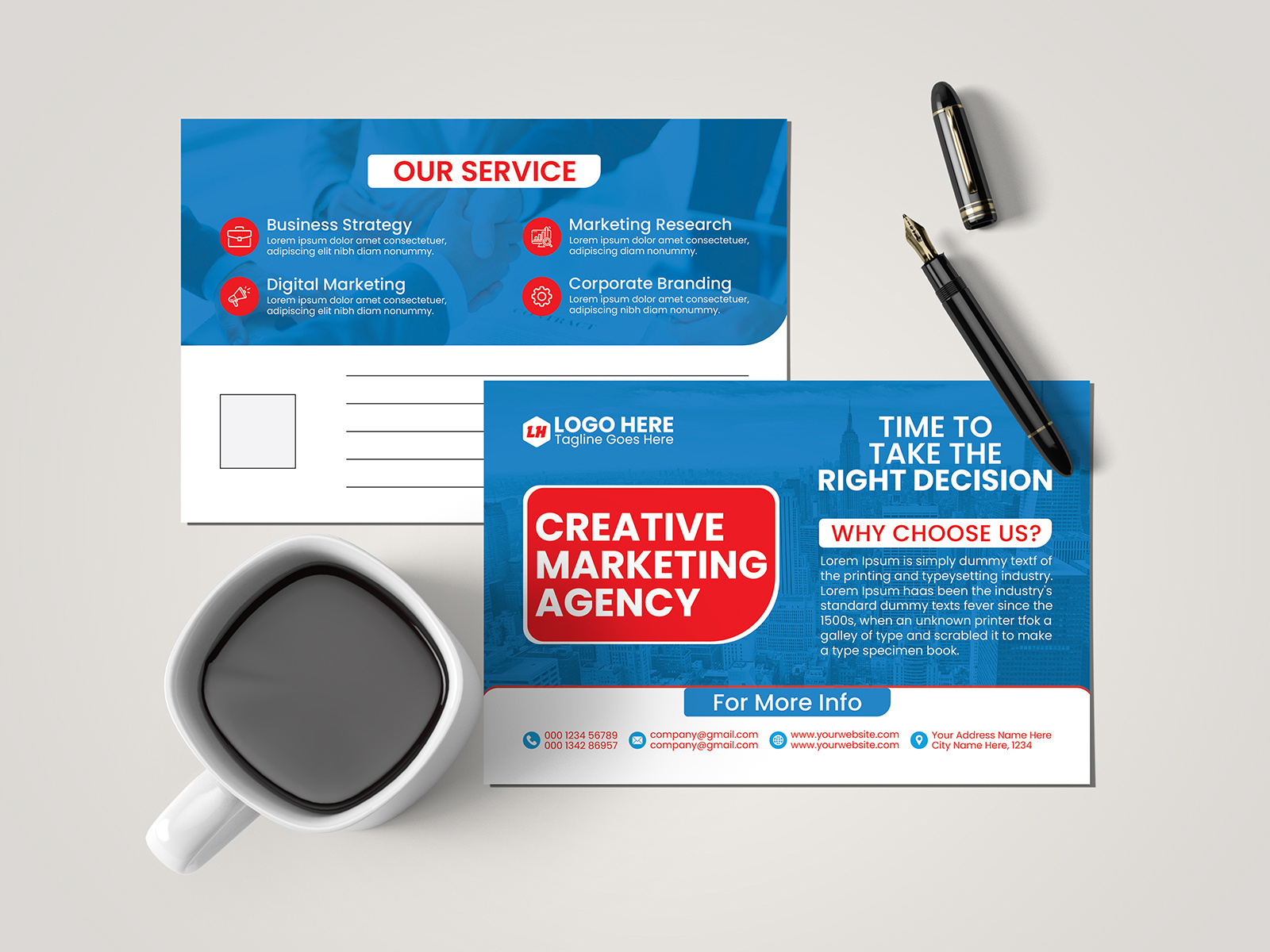Postcard Template Design by MD. Rafiun Islam on Dribbble