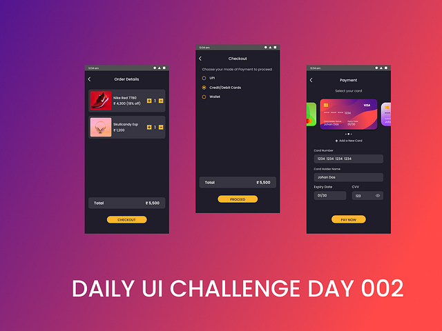 Credit Card UI designs, themes, templates and downloadable graphic ...