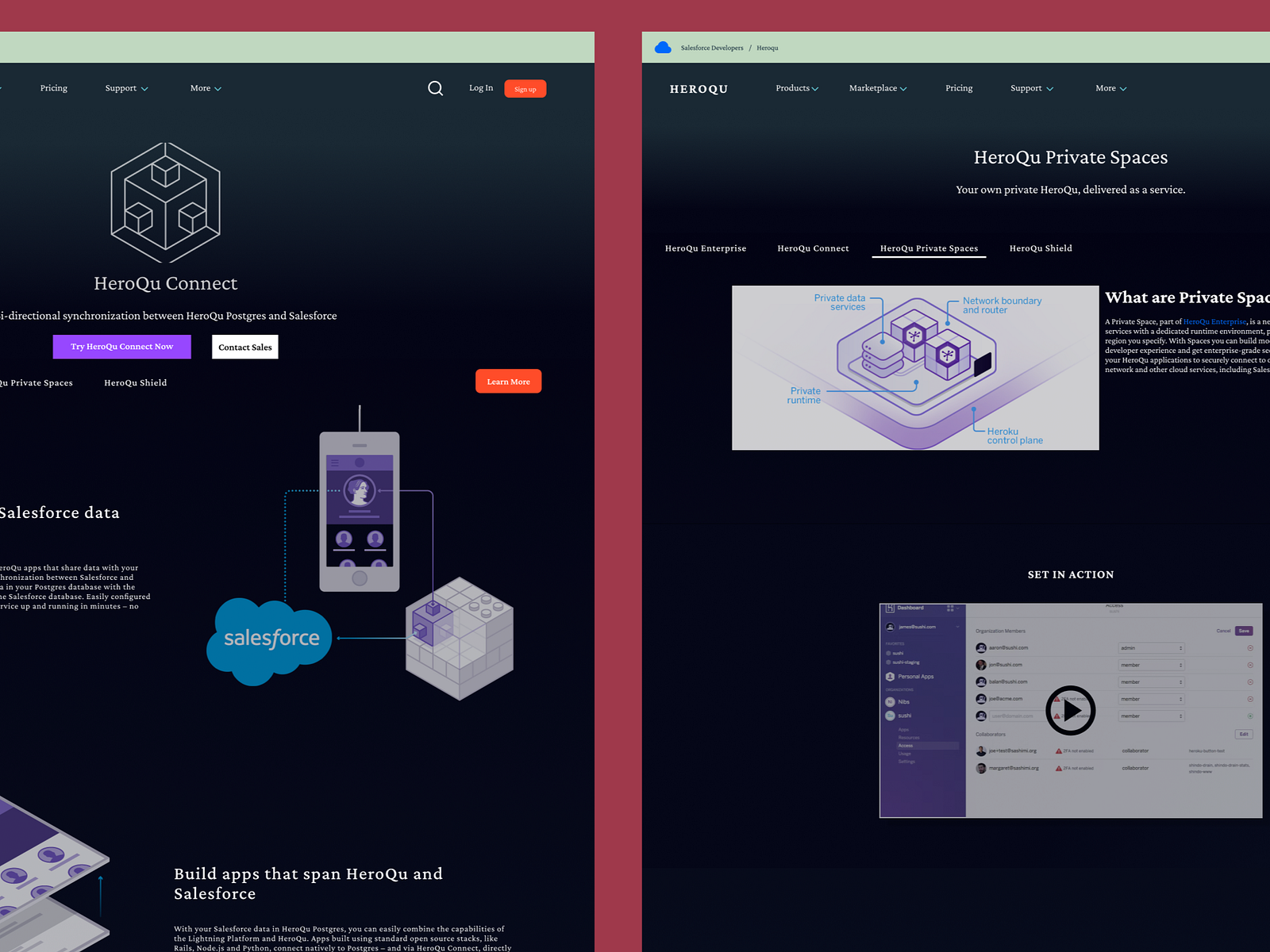 Heroku Re-Design of the cloud PaaS Website ⌨️🖱️💻 by Simge on Dribbble