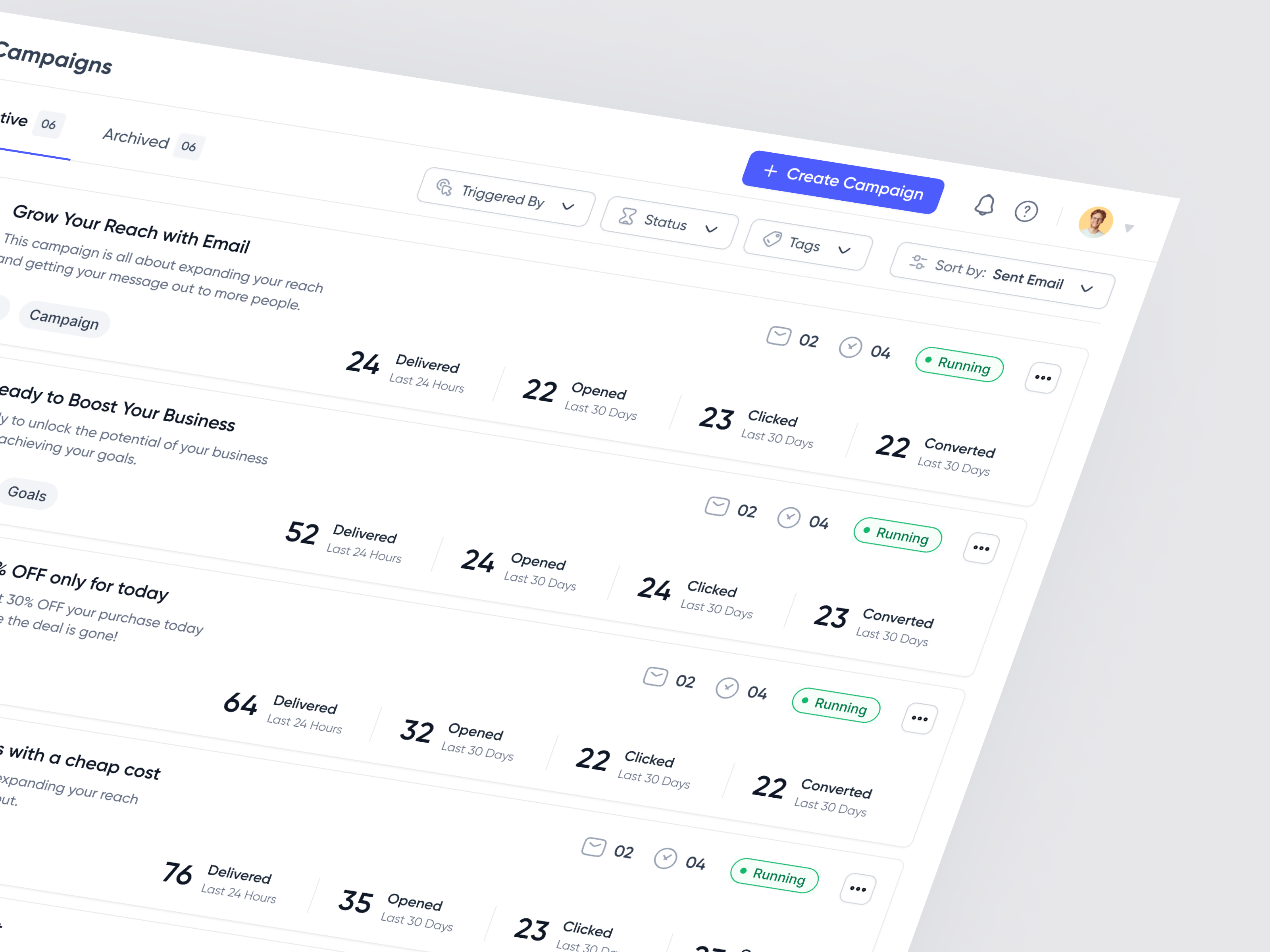 Campaign Management Dashboard by Royal Parvej for WeCraft on Dribbble