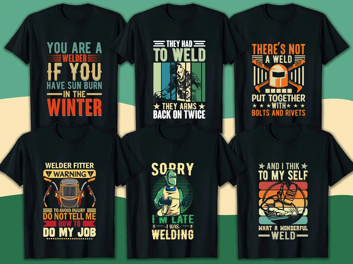 Welder T Shirt designs, themes, templates and downloadable graphic ...