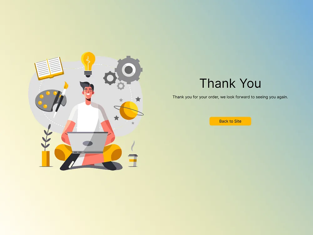 Thank You UI designs, themes, templates and downloadable graphic ...