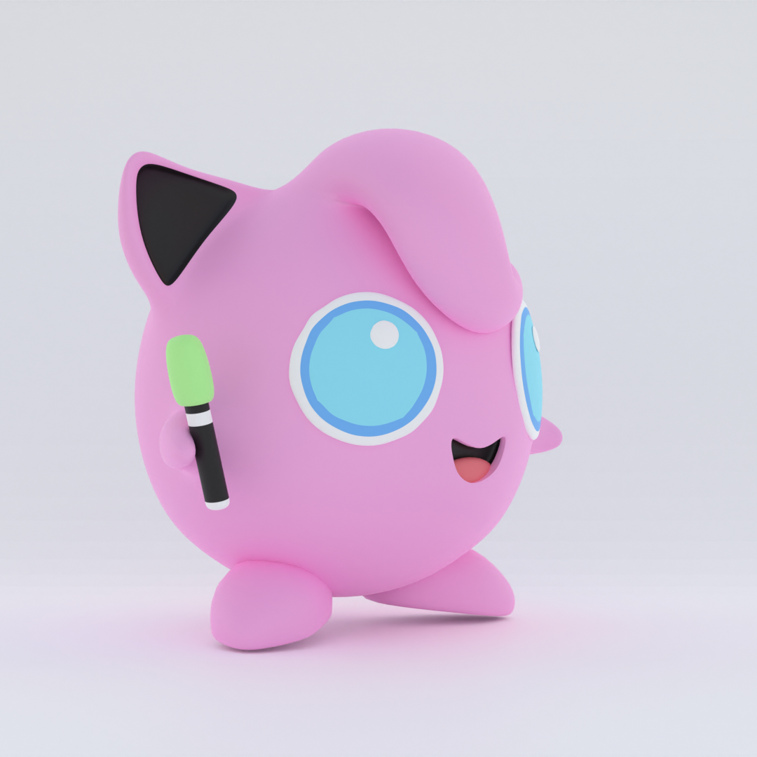 3D render - jigglypuff character by Herbert Garibaldi on Dribbble