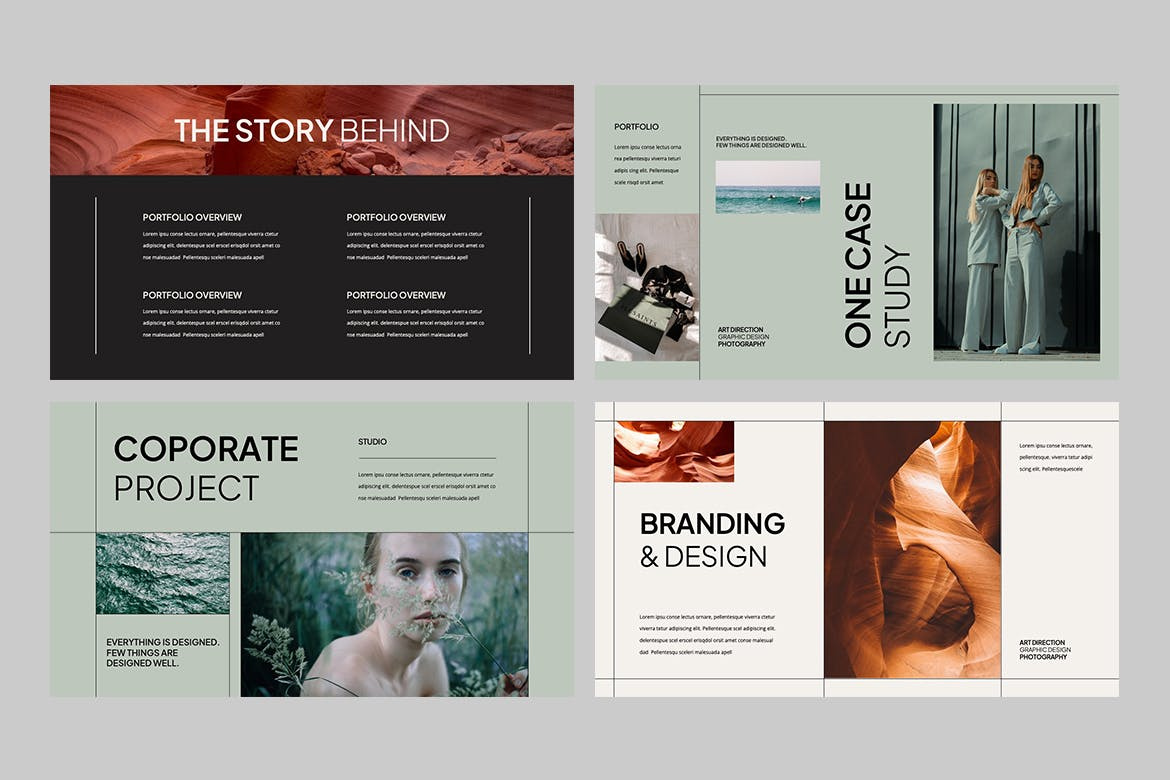 Artorial - Portfolio Powerpoint Template by Deck Genius on Dribbble