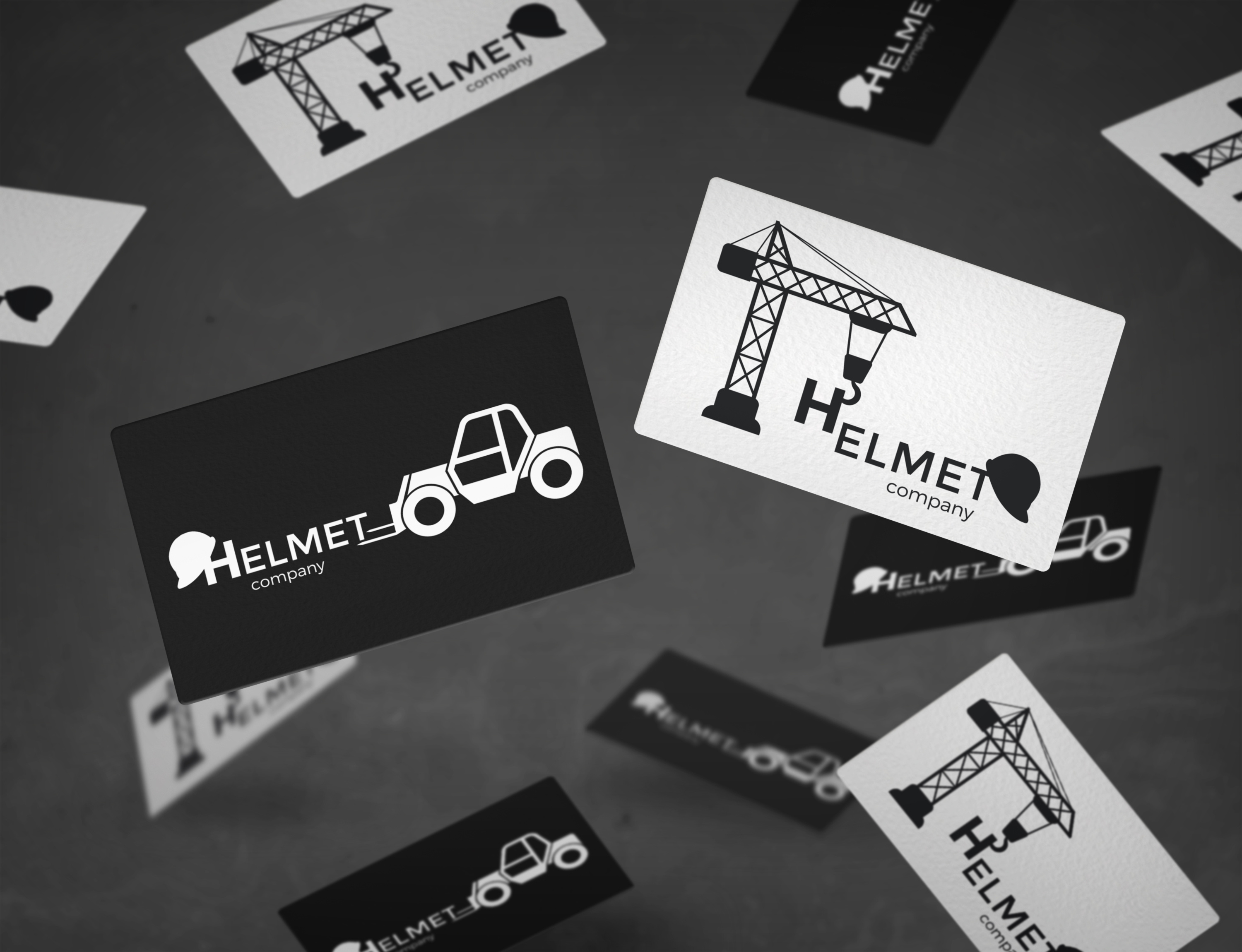 Logo for special construction equipment! by Anna Tomashenko on Dribbble