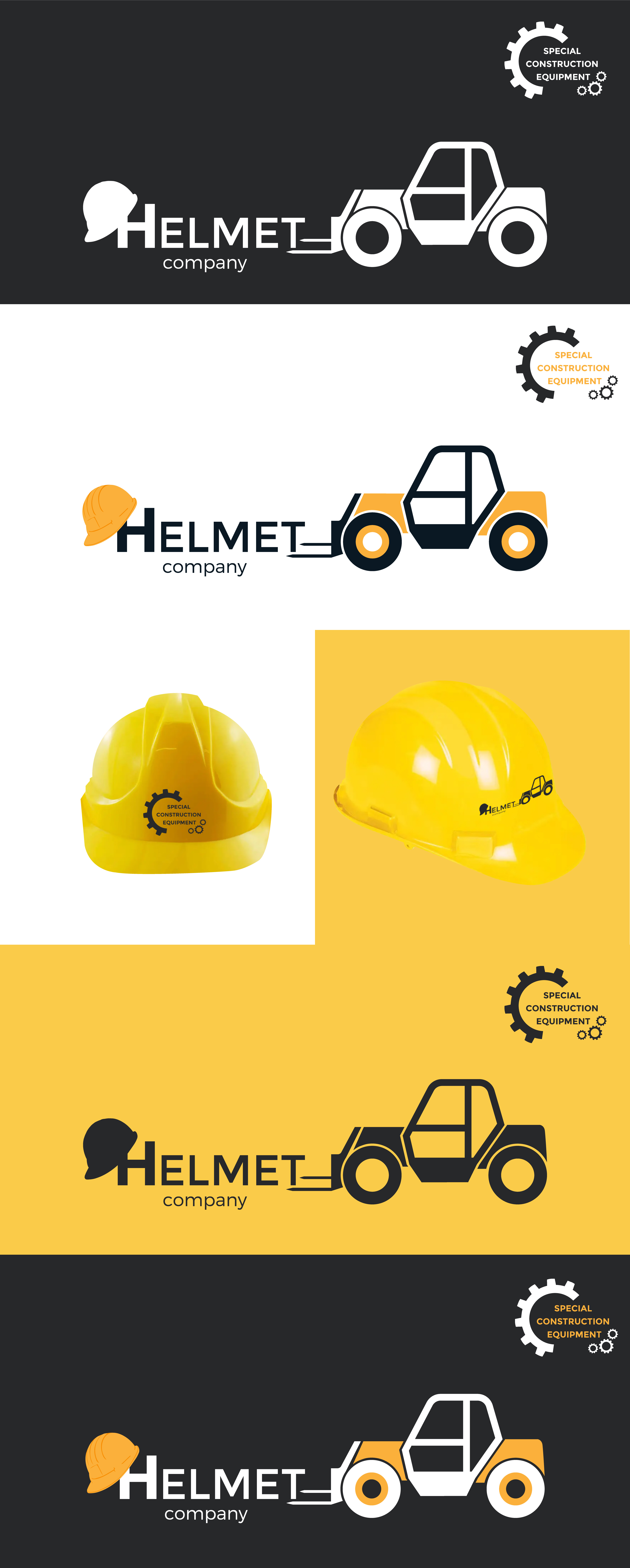 Logo for special construction equipment! by Anna Tomashenko on Dribbble