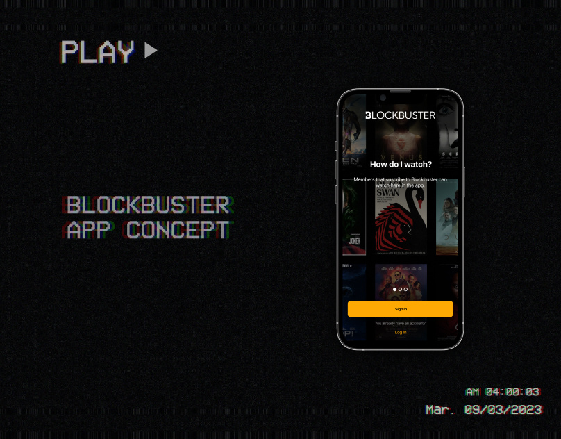 BLOCKBUSTER APP CONCEPT by Lucas Mongou on Dribbble