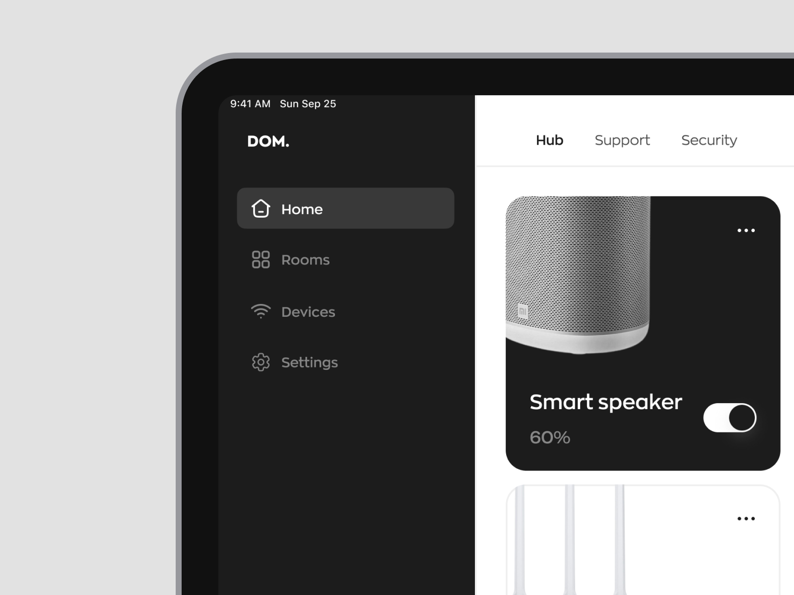 iPad Smart Home App UI by Ronas IT | UI/UX Team on Dribbble