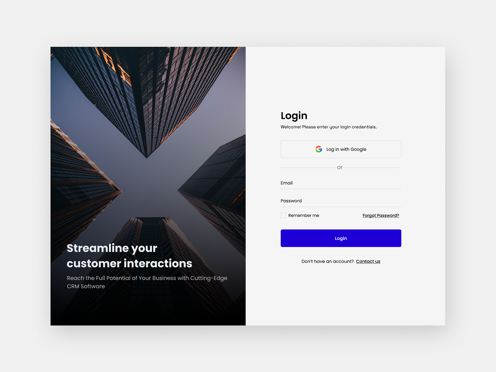 Login page UI by Hemanth Ravi on Dribbble