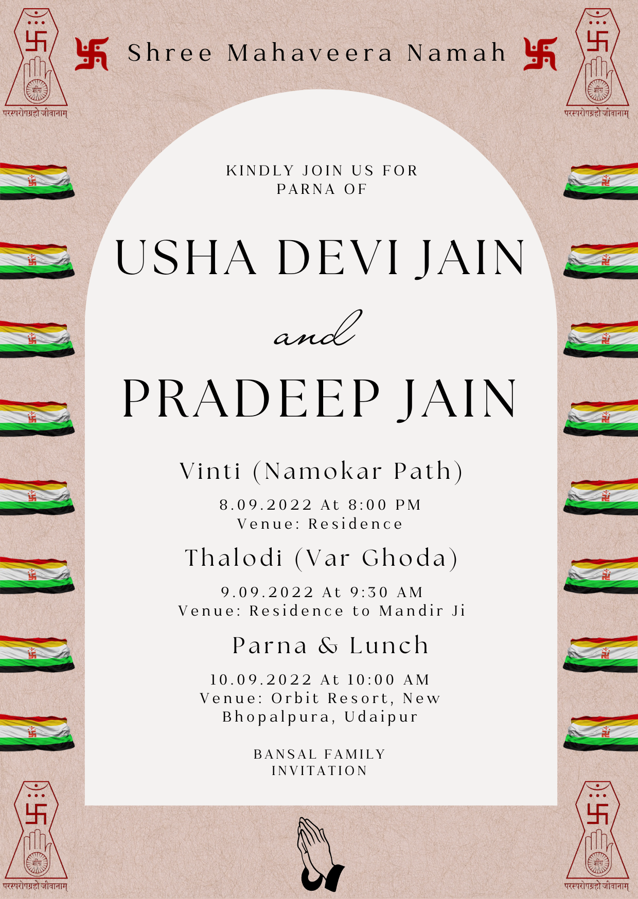 Invite Jain Dharma by PRIYANSHU on Dribbble