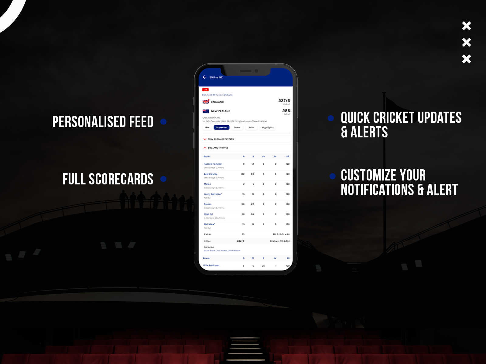 Crick Live by Riseup Labs on Dribbble