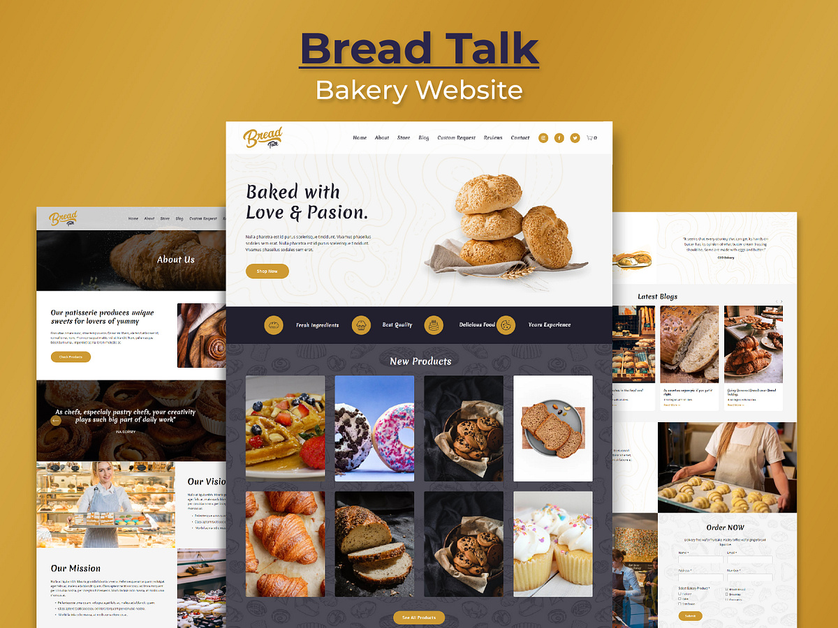 Bakery Website designs, themes, templates and downloadable graphic ...