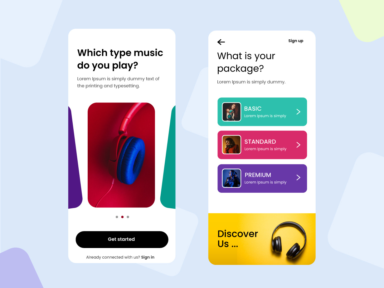 Music App UI Design. by NUR (UX, UI, Brand & More) on Dribbble
