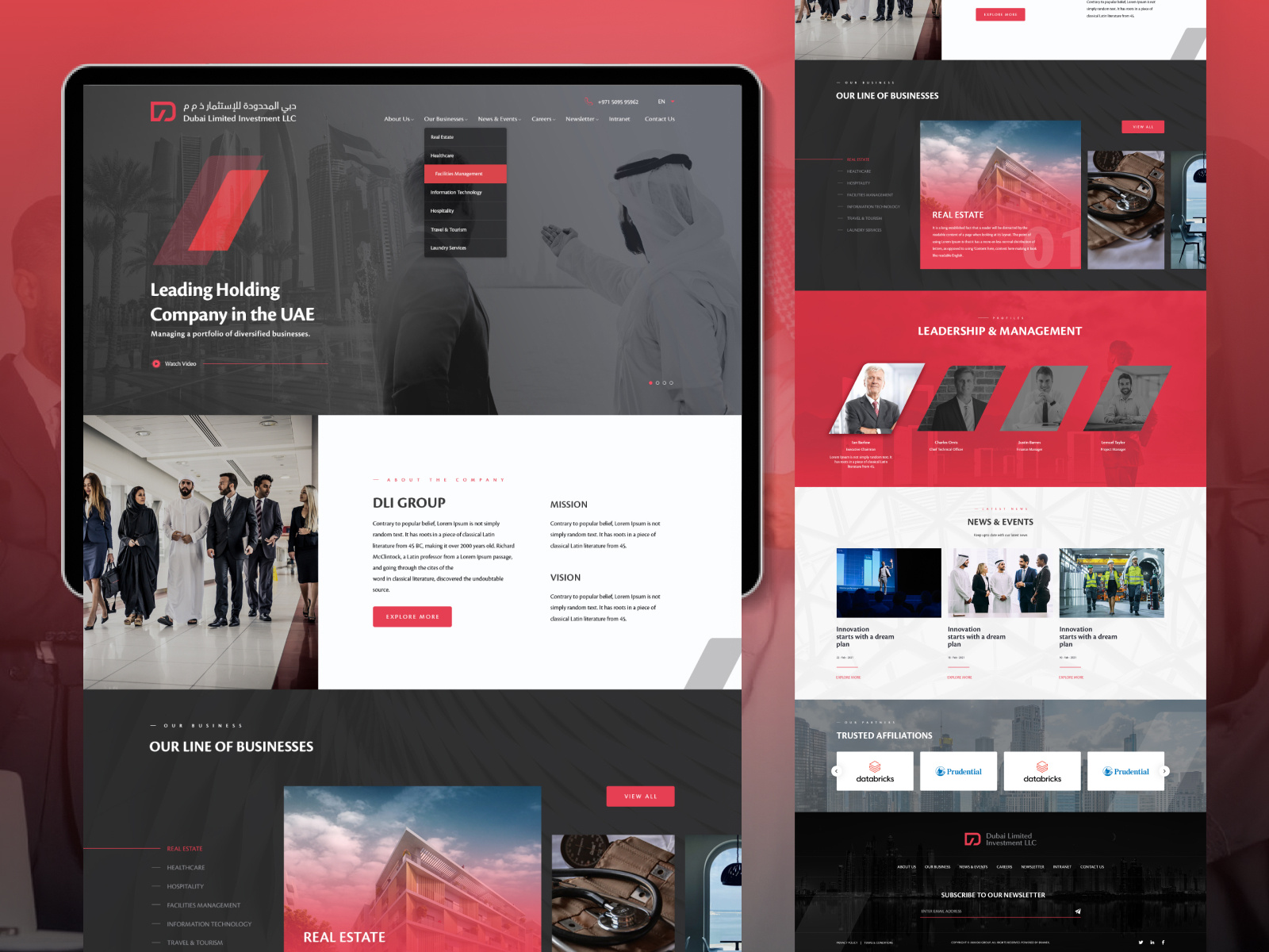 DLI Group | Web App design | User experience by Branex LLC on Dribbble
