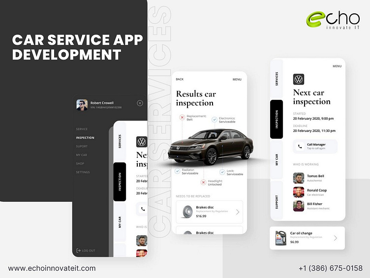 Car Service App Development by Echoinnovate IT - Custom Software & App Development Company on ...