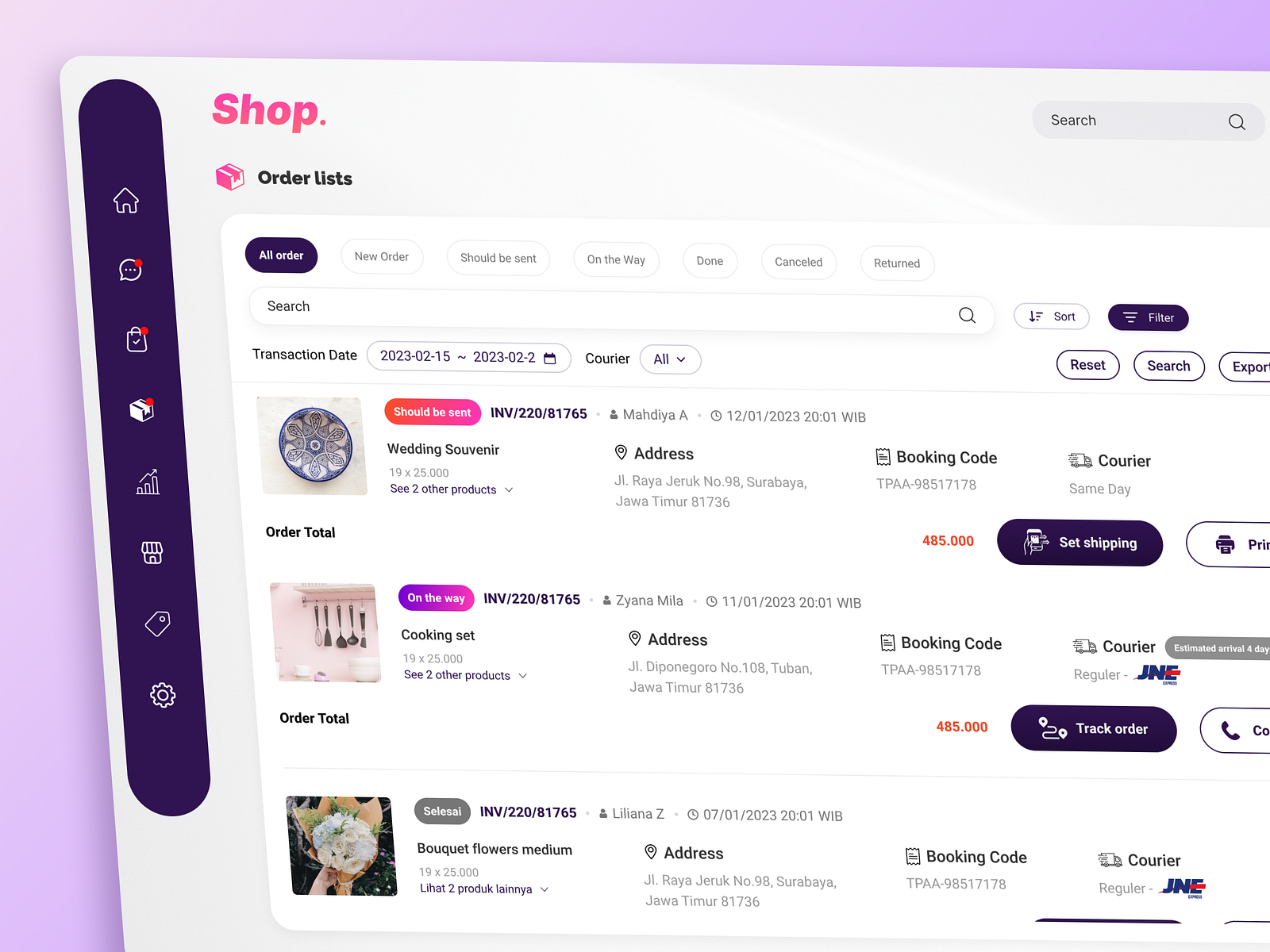 Shop : E-commerce shipping platform 📦 by Mahdiya Aqila for Visual ...