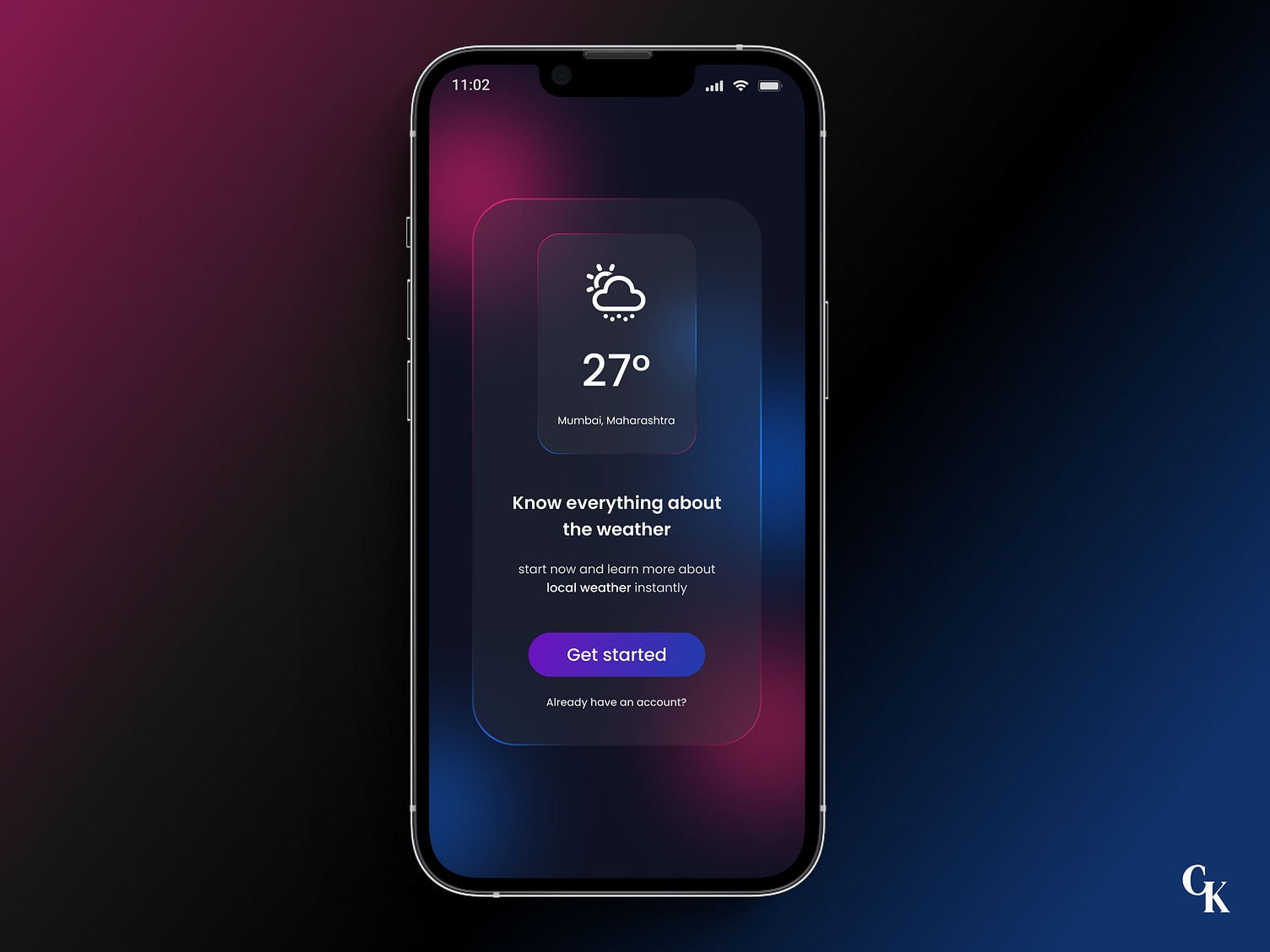 Daily UI 62 - Glassmorphism × Neon by Chinmayee Khavale on Dribbble
