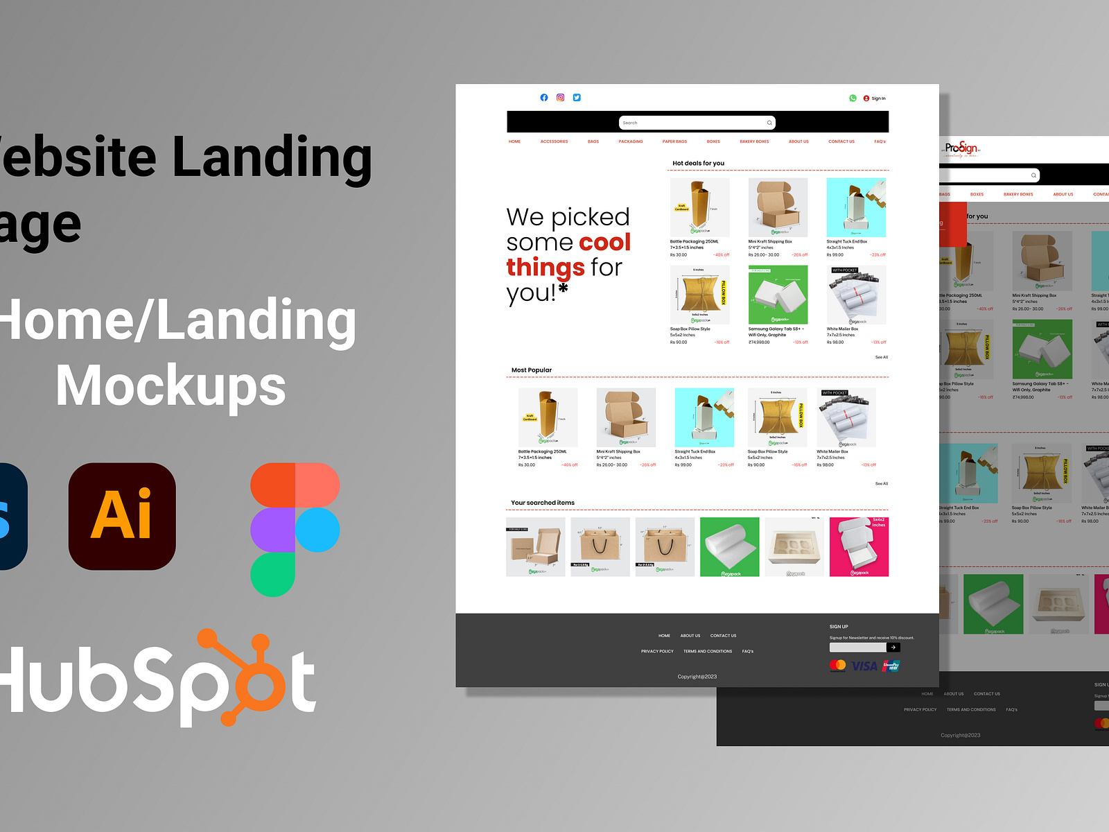 Product Packaging Website Mockups by Nhive Ltd on Dribbble