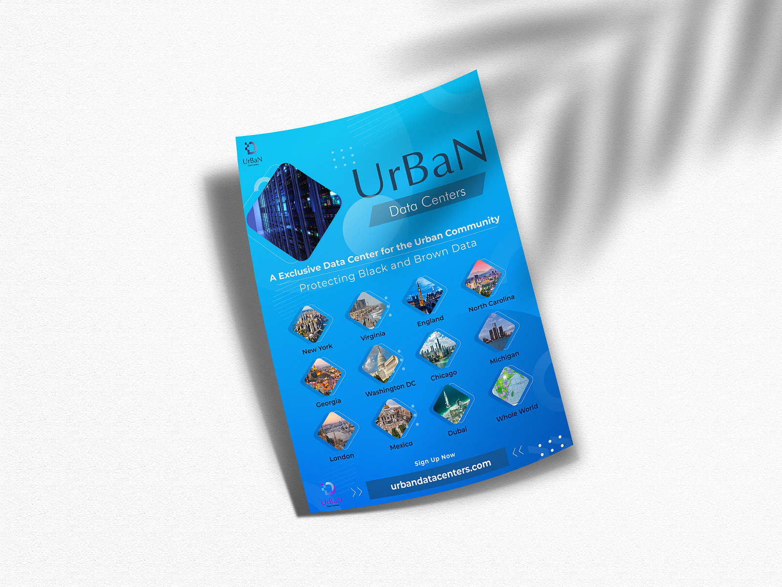 Urban Data Center (Poster Design) by Arslan Tariq on Dribbble