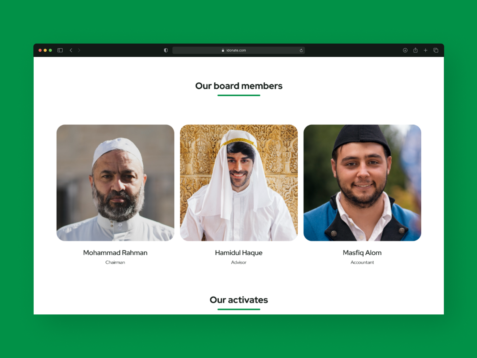 I-donate | Islamic Donation Landing Page Design by Md Manjurul Islam on ...