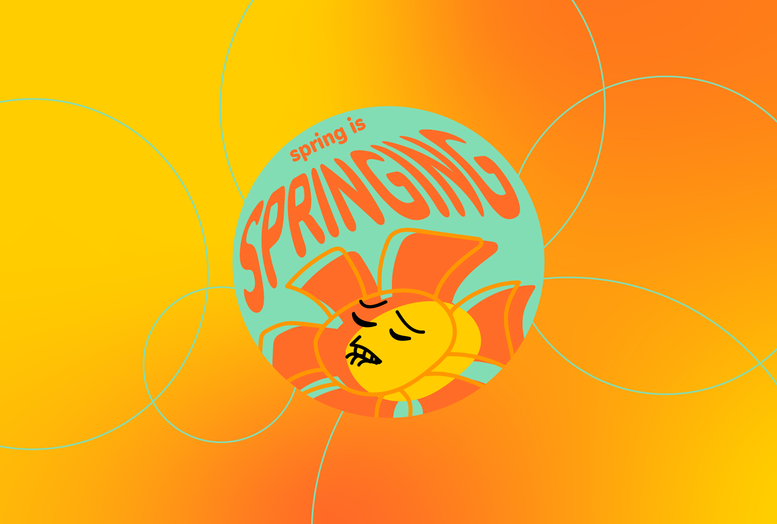 Spring is springing by Angela Torres on Dribbble
